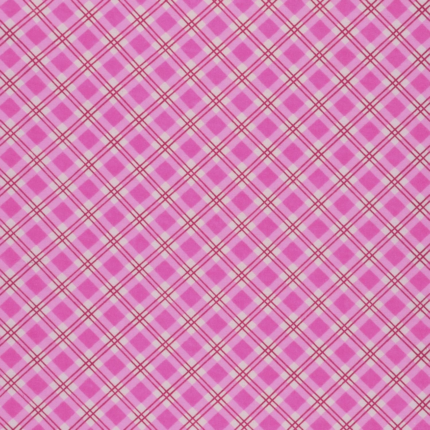 Amazon.com: Mook Fabrics Flannel Snuggy PRT Small Argyle, Pink : Arts ...