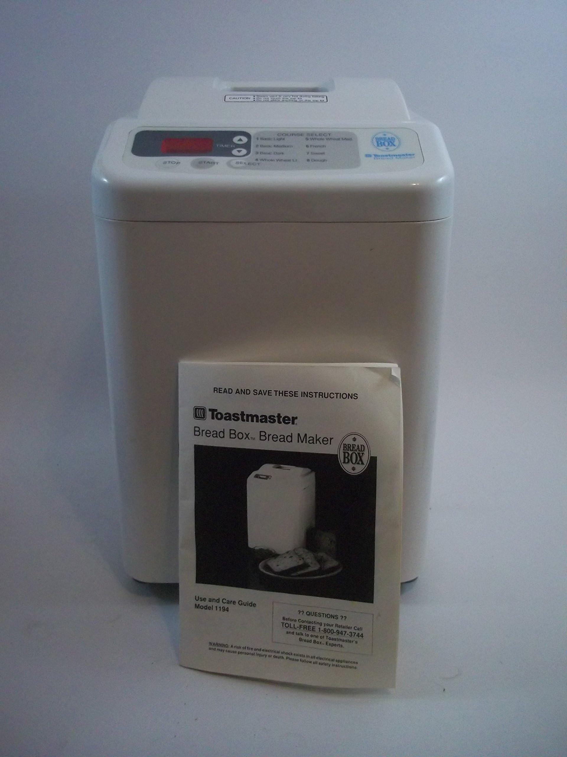 Amazon.com: Toastmaster Bread Machine Maker"The Bread Box" 1194: Home ...