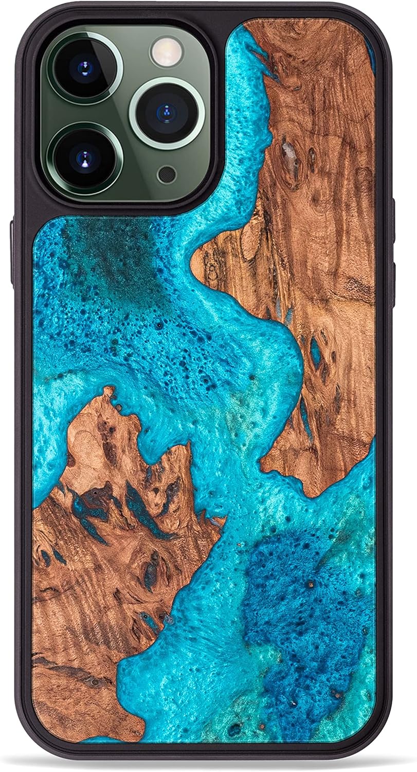 Amazon.com: Carved - Designed for iPhone 13 PRO MAX | Burl Wood & Resin ...