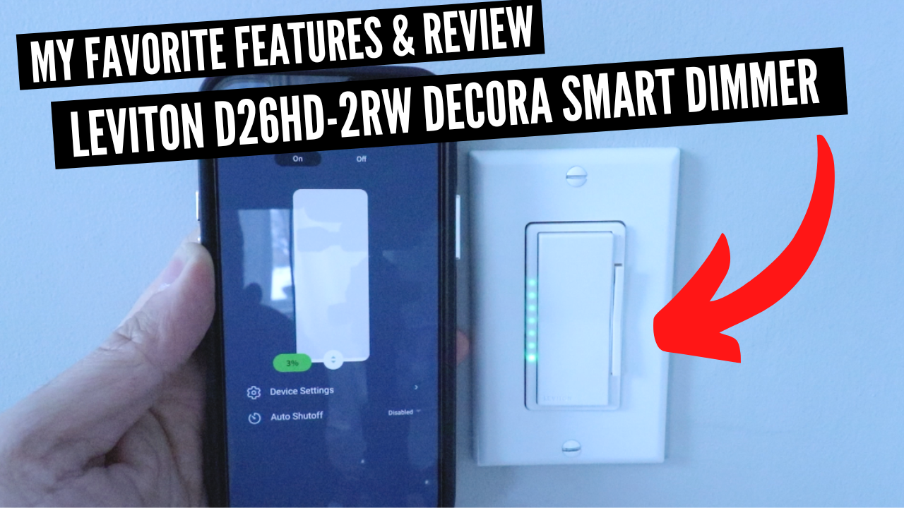 Watch Leviton D26HD-2RW Decora Smart Wifi Smart Dimmer Review on Amazon ...