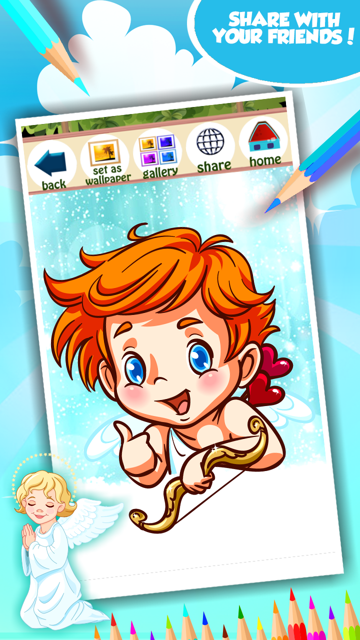 Libro da colorare di angelo: app su Amazon Appstore