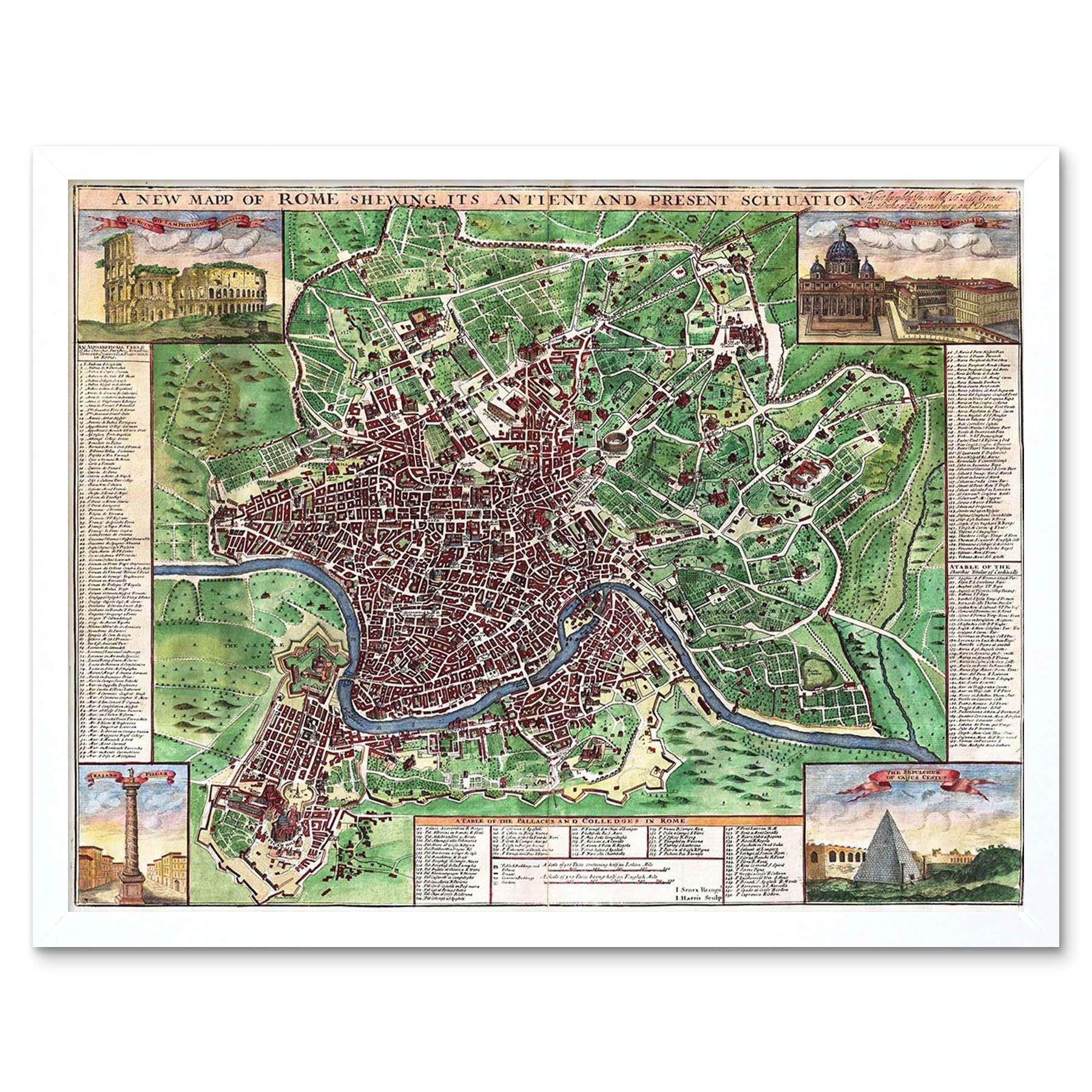 Rome Map Table Plan