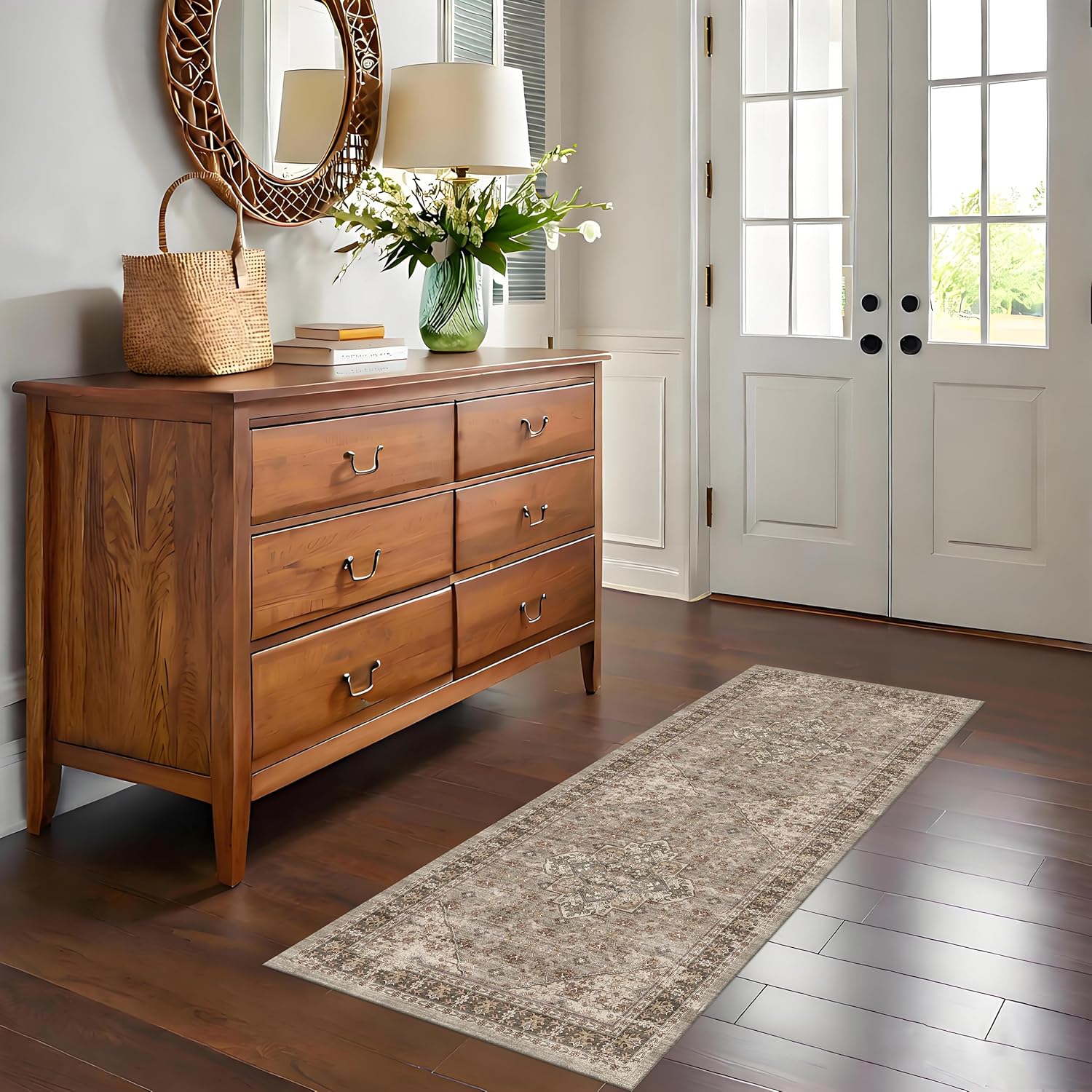 Amazon.com: Winslssol Washable Runner Rug 2x5 Hallway: Vintage Non-Slip ...