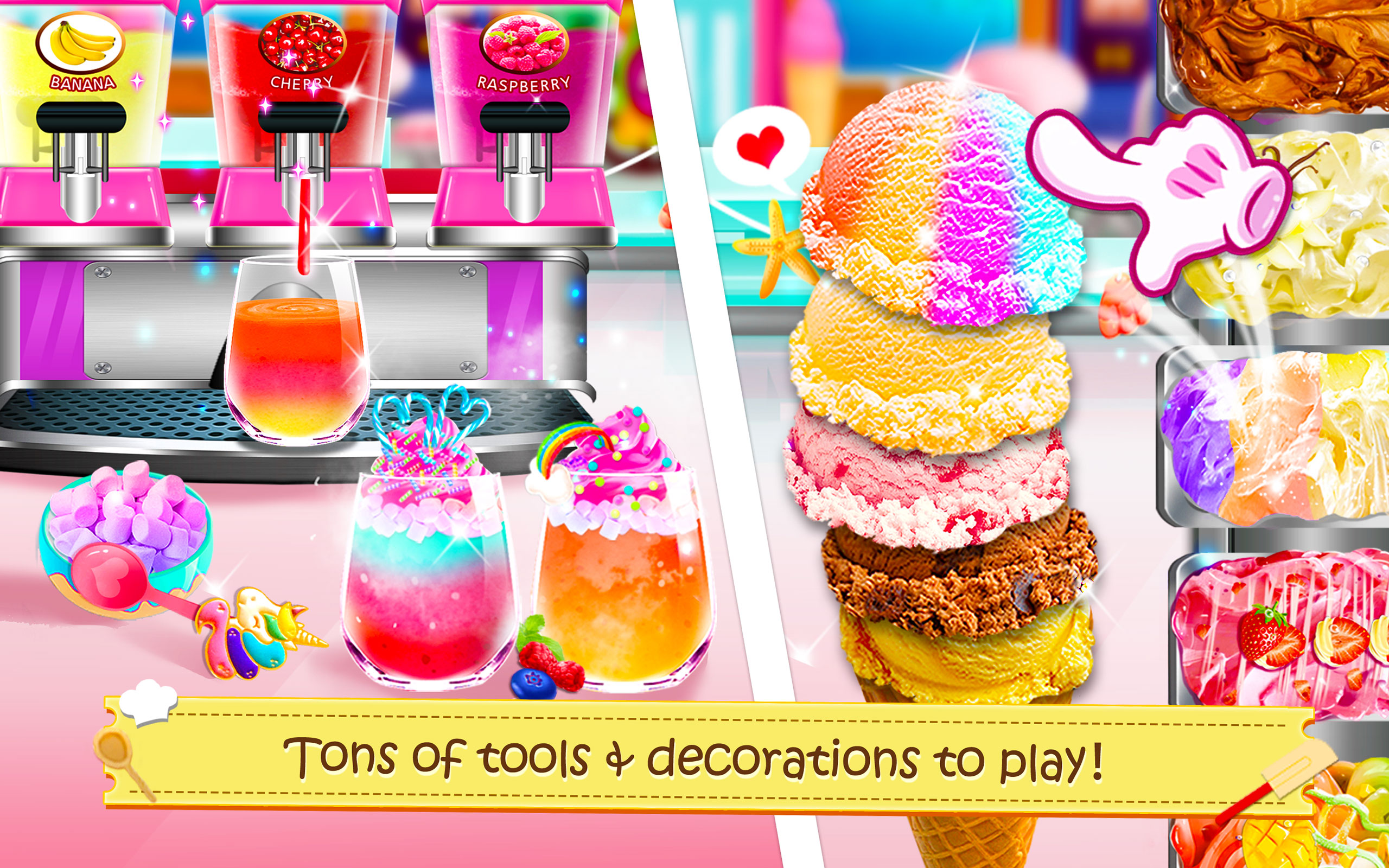 Unicorn Ice Cream Sundae - Ice Desserts Maker - App on Amazon Appstore