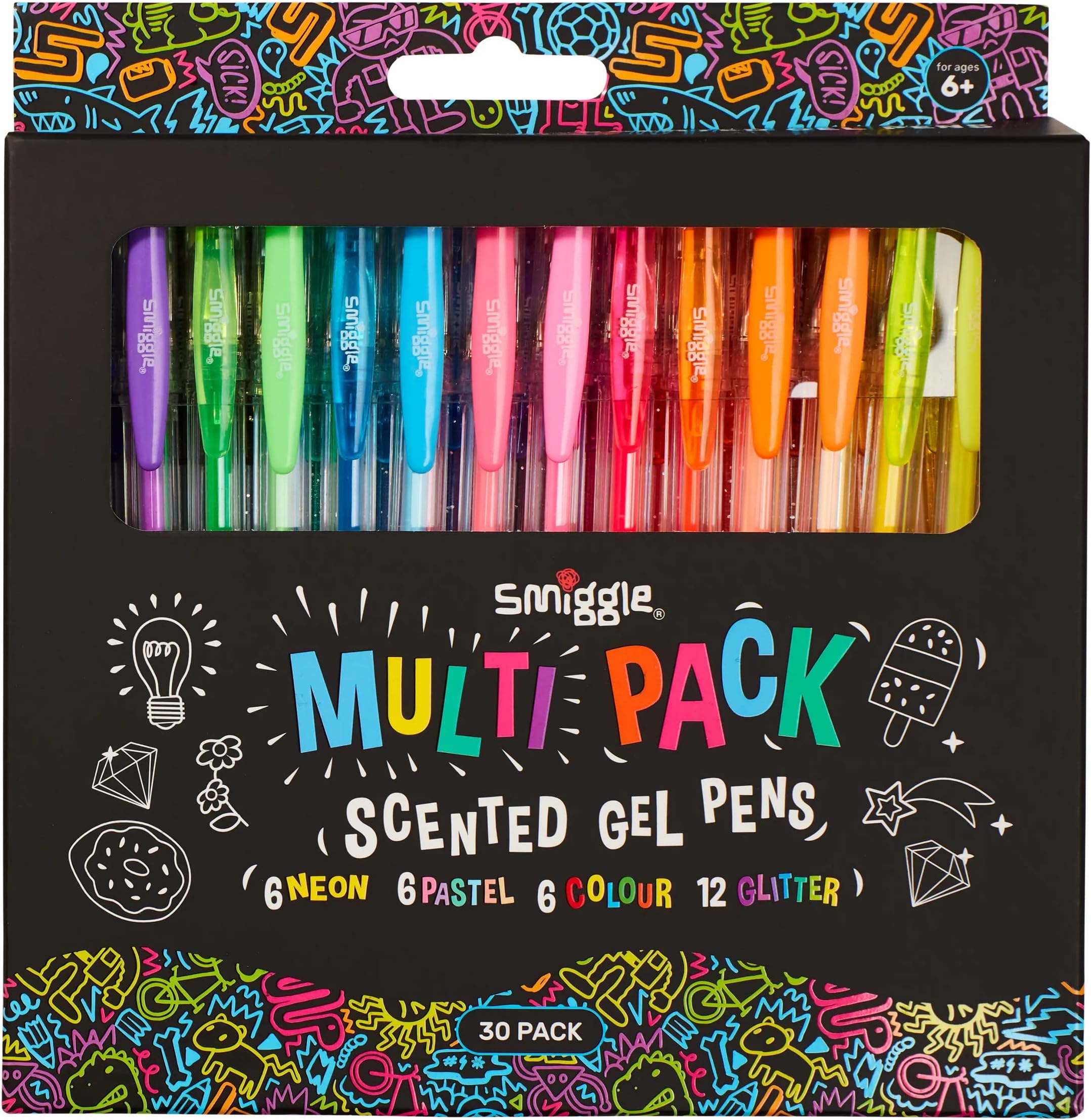 Smiggle Scented Gel Pens x 30 : Amazon.co.uk: Stationery & Office Supplies
