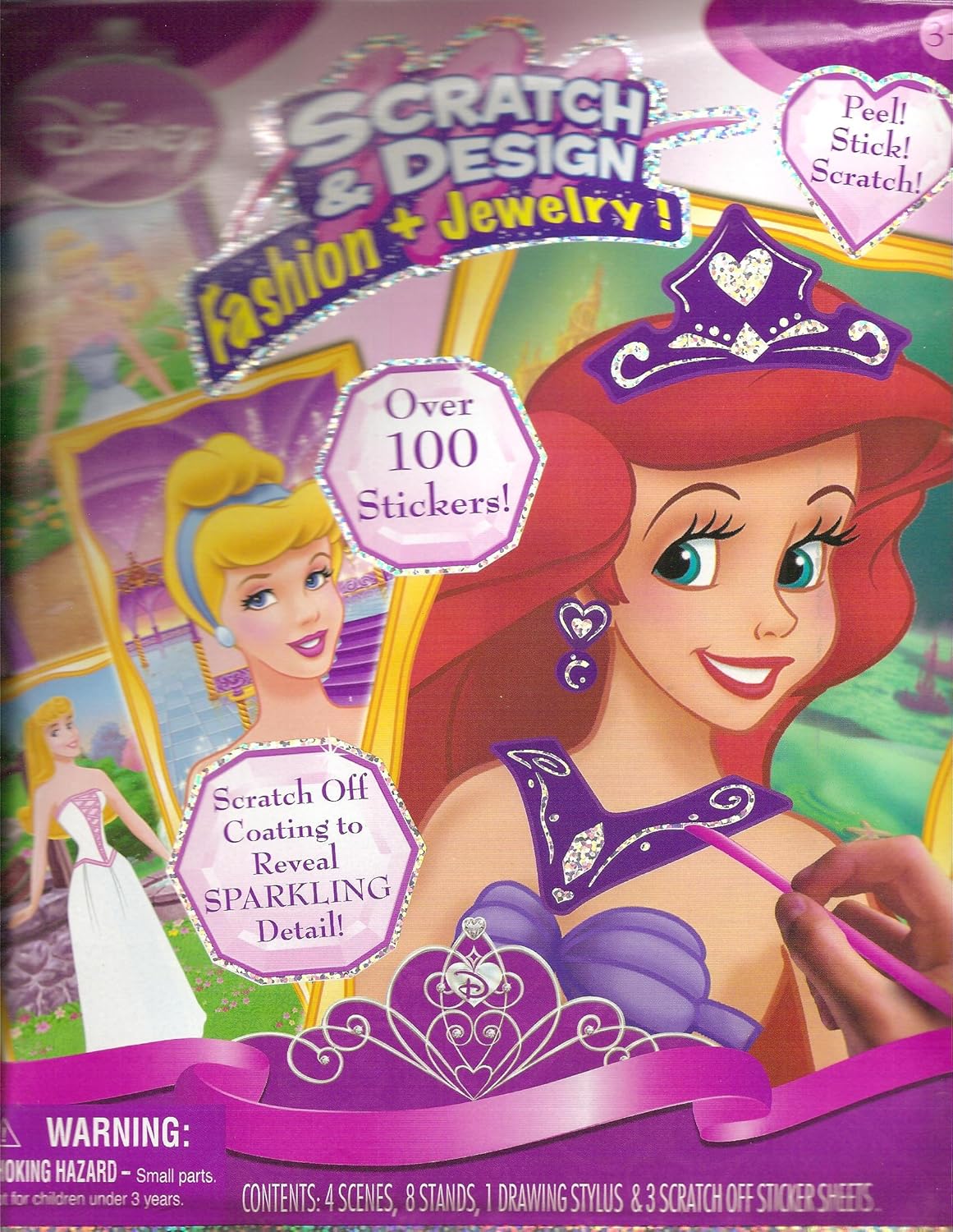 Amazon.com: Disney Princess Scratch & Design Fashion Jewelry : Toys & Games