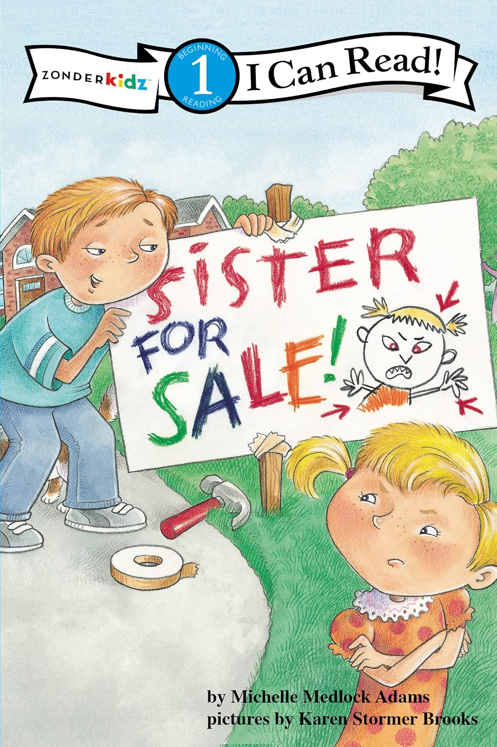 Amazon | Sister for Sale (Zonderkidz I Can Read) | Adams, Michelle ...