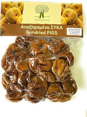 Greek Nikolopoulos Sun Dried Kalamata Figs (400g) : Amazon.co.uk: Grocery