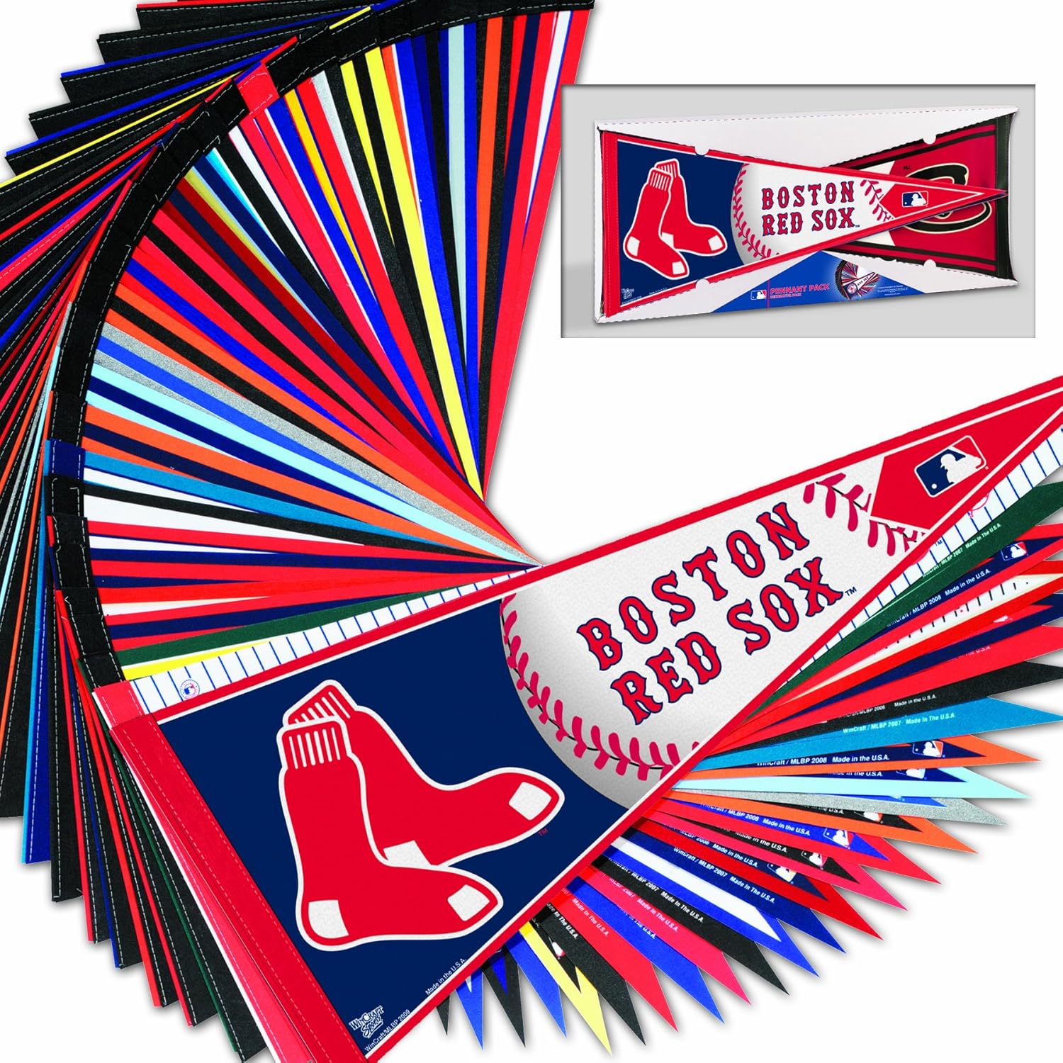 Amazon.com : MLB Pennant Decorator Pack : Sports Related Pennants ...