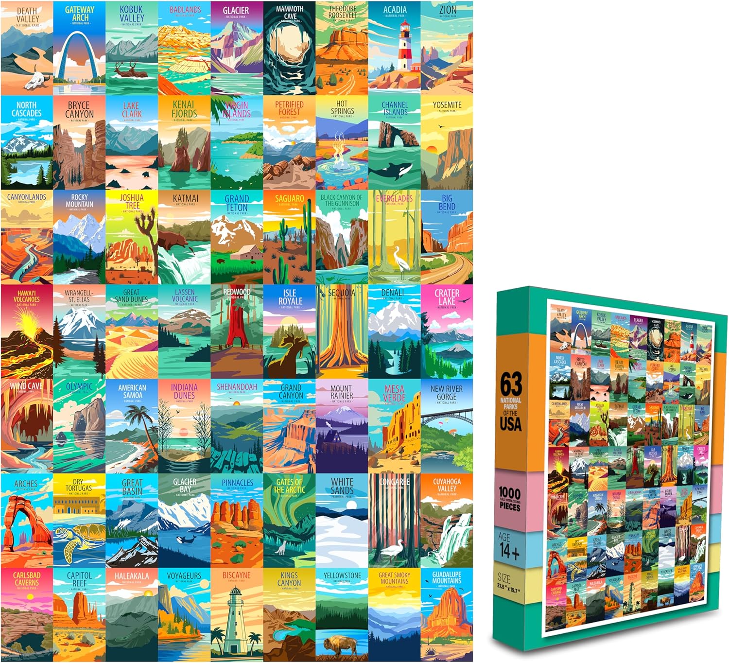 Amazon.com: National Parks Jigsaw Puzzles for Adults 1000 Pieces with ...