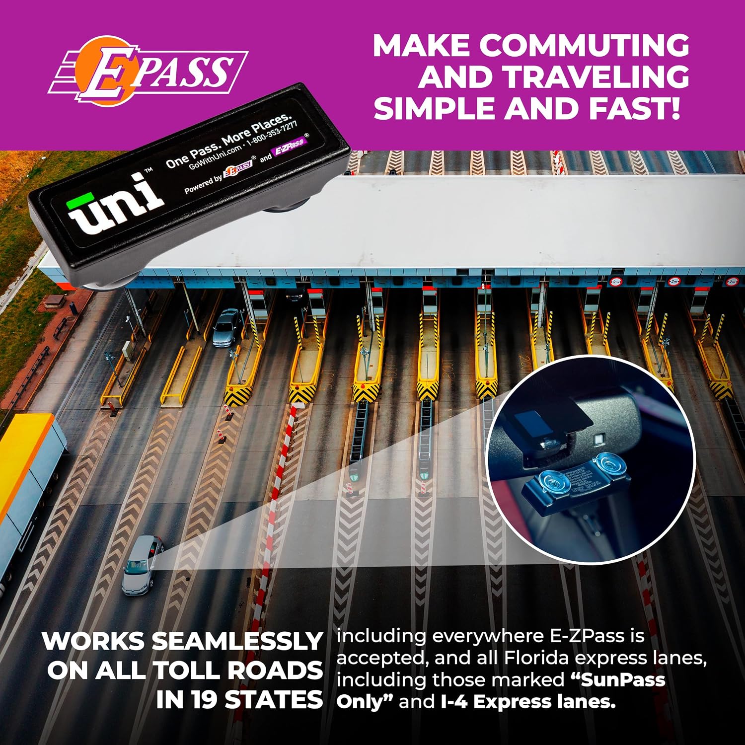 Portable Toll Pass with 19 States Compatibility, Nepal | Ubuy