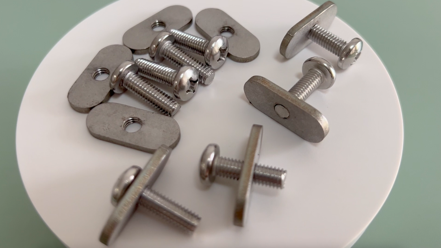 Boat Track System 8 Pcs 304 SS /Track Screws 304 Stainless Steel Kayak Rail