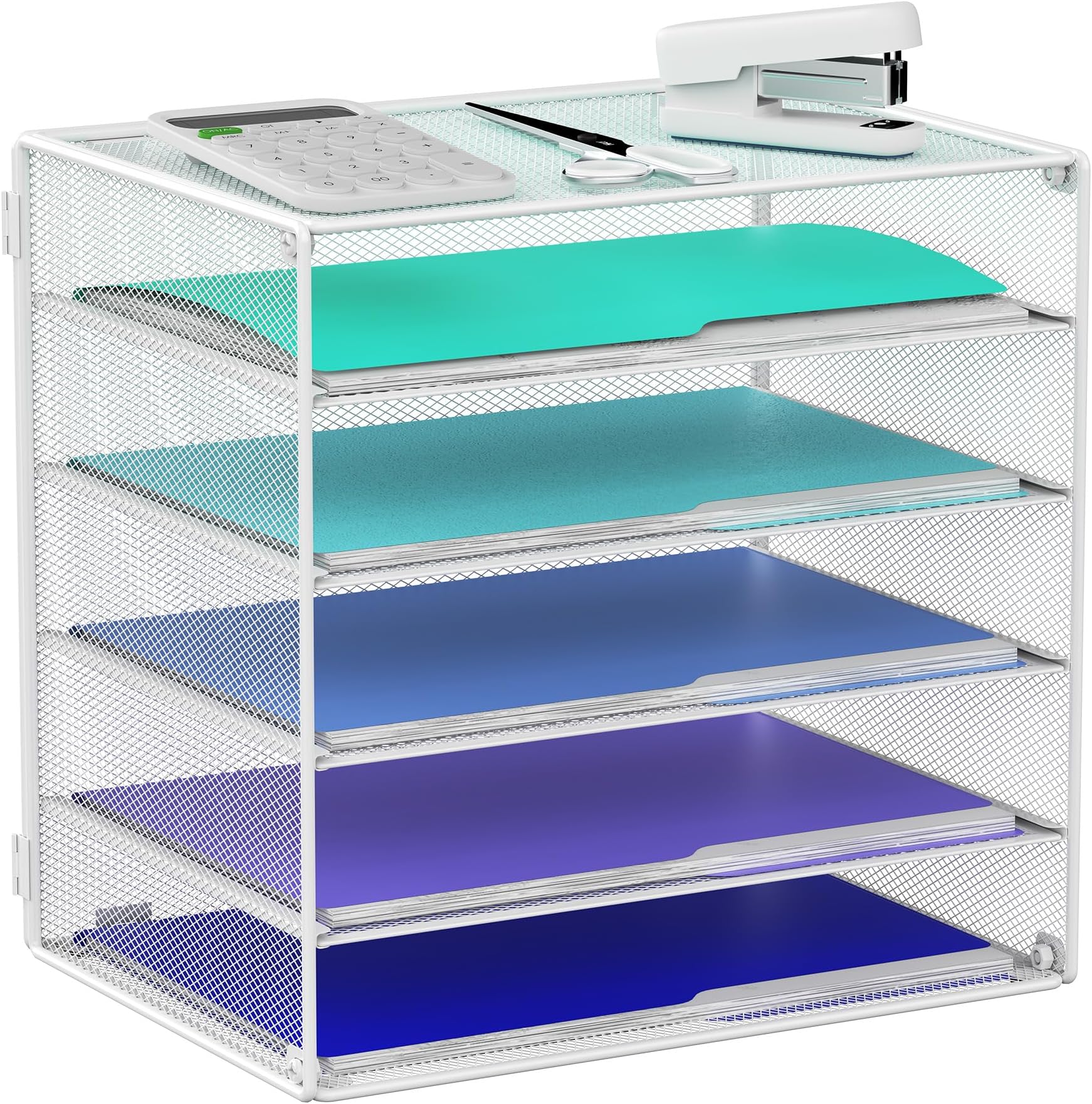 Amazon.com: MINDEPOT Desk Paper Organizer Tray, Desktop File Folder ...