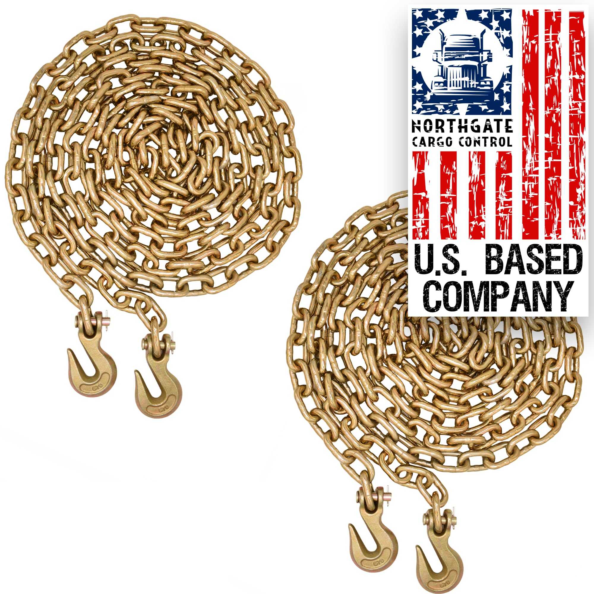Amazon.com: Northgate Cargo Control Heavy Duty Tow Chain - 3/8" x 20 ft ...