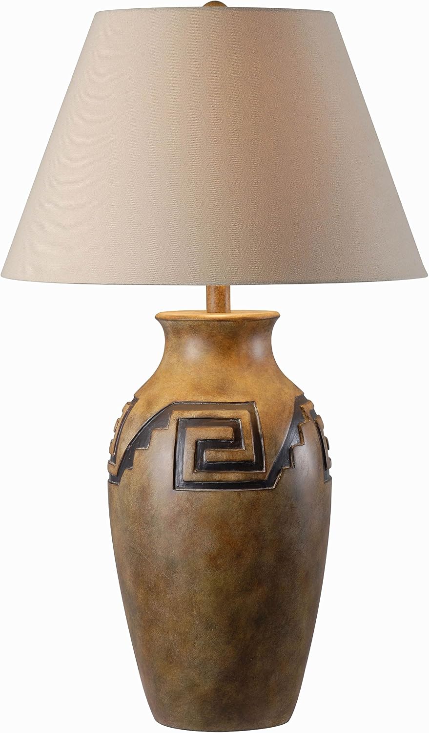 Kenroy Home 32558MCLY Pueblo Table Lamp, Bronzed Clay Finish, 29" x 17 ...