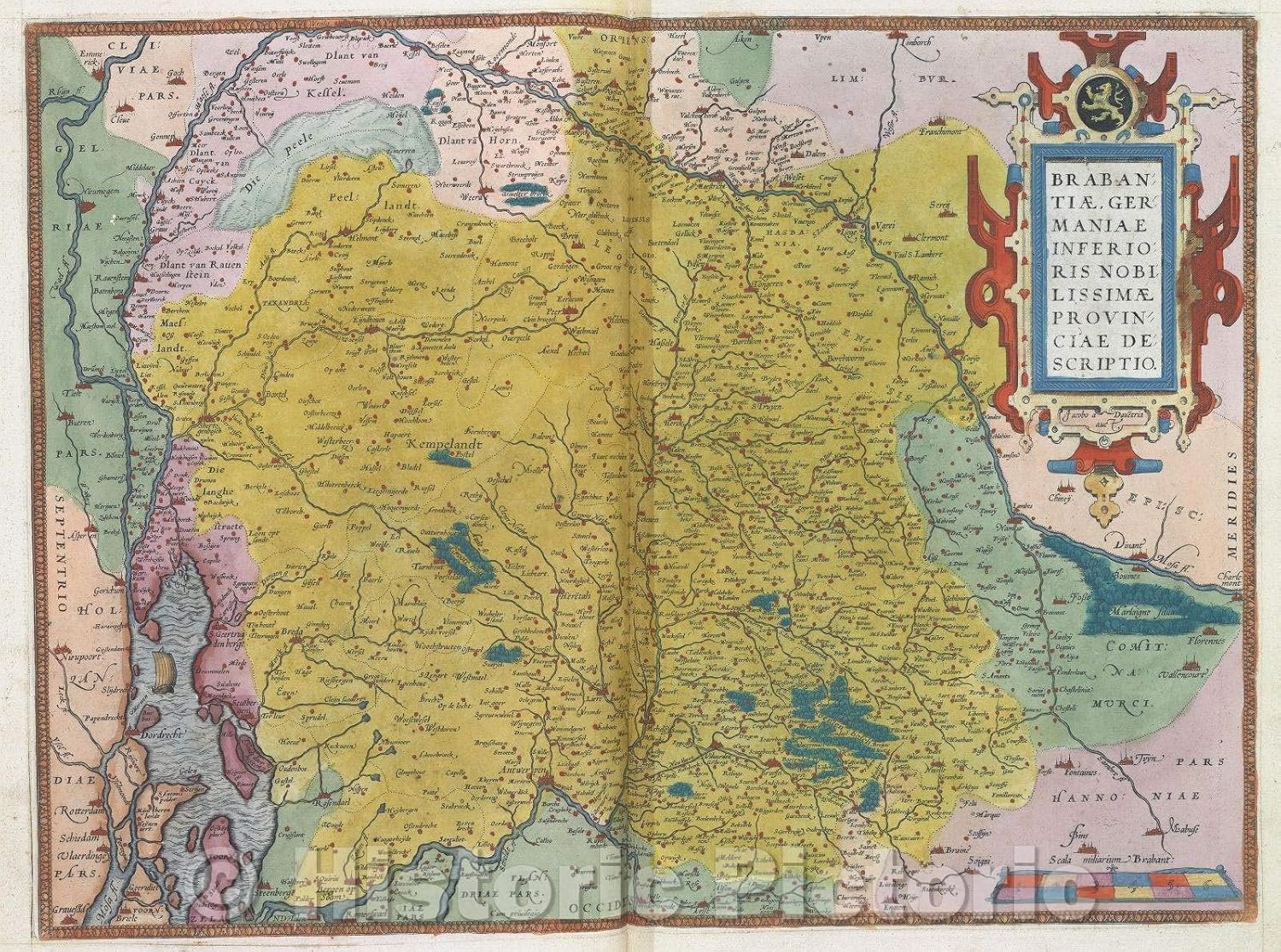 Amazon.com: Historic Map - Brabantiae, Germaniae Inferioris ...
