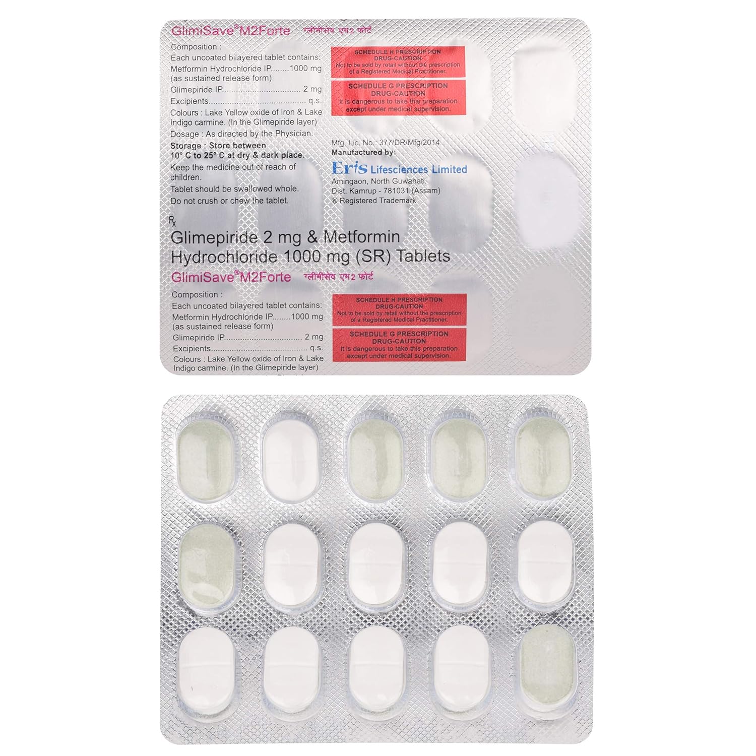 Glimisave M2 Forte - Strip of 15 Tablets : Amazon.in: Health & Personal ...