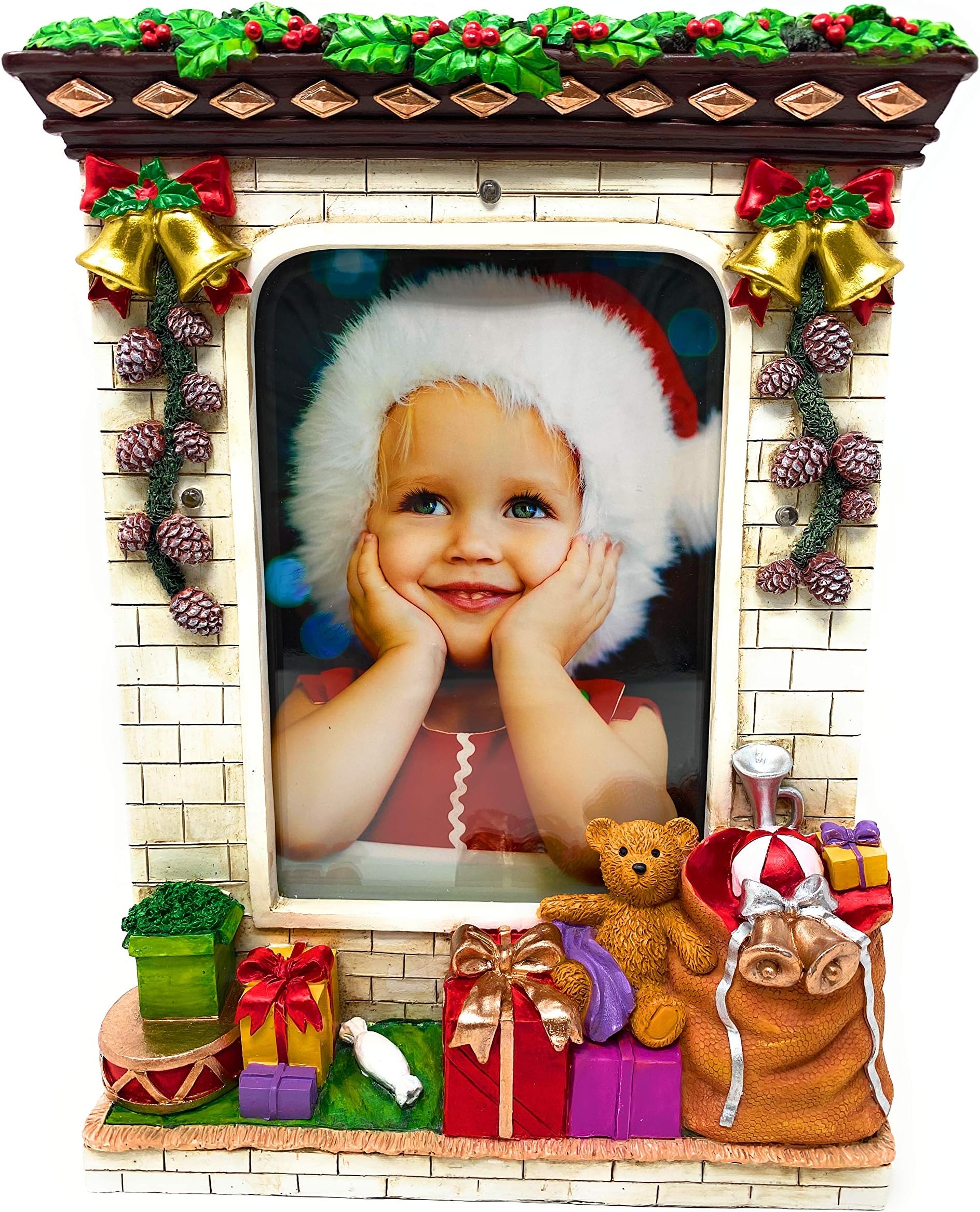 Amazon.com: 3MAZINGS Christmas Picture Frame 5x7 Photo Frames Light Up ...