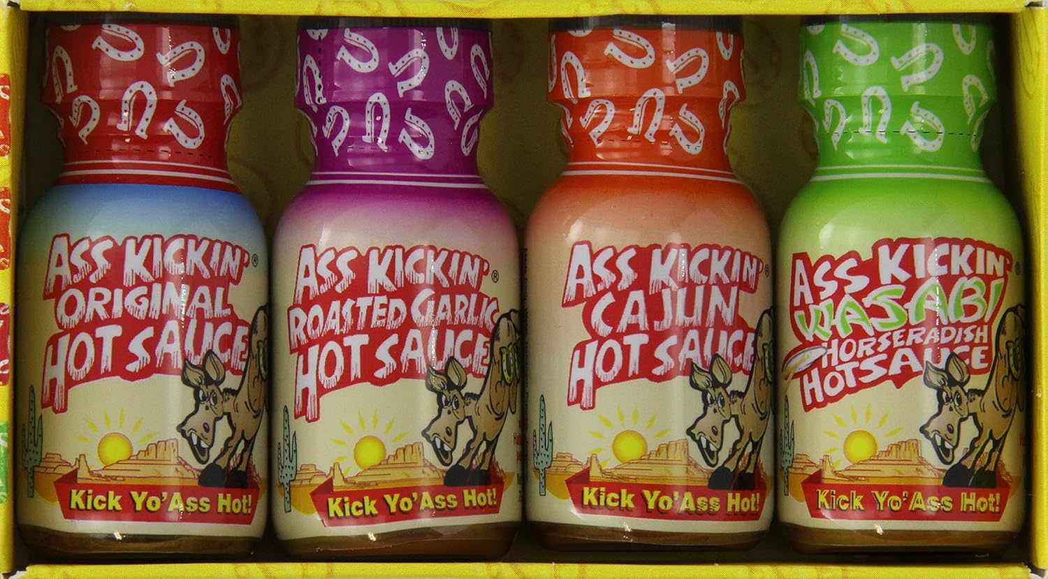 Amazon Ass Kickin Hot Sauce Variety Pack 4 Count Jars Pack Of