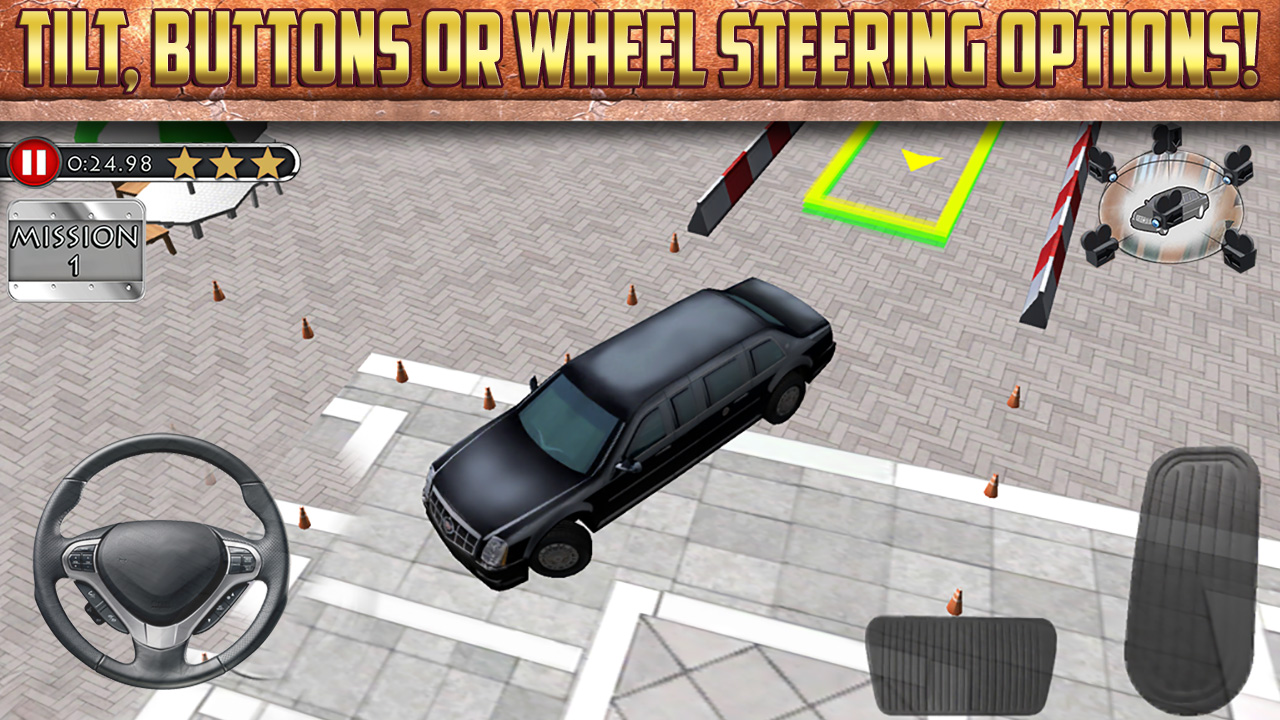3D Limo Parking Simulator - Real Limousine and Monster Car Driving Test ...