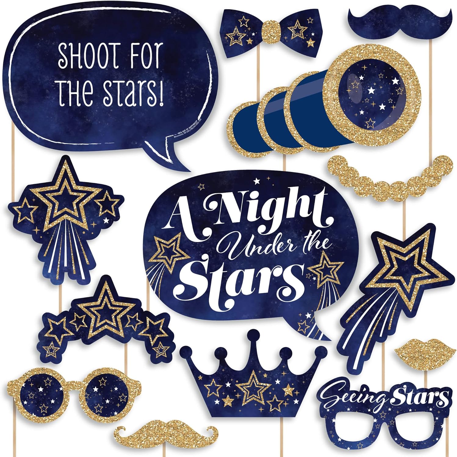 Amazon.com: Big Dot of Happiness Starry Skies - Under The Stars Photo ...