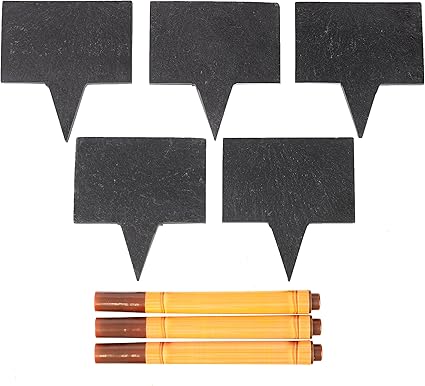 Cheese Lables and Markers Set - 5 Chalkboard Labels Made of Natural ...