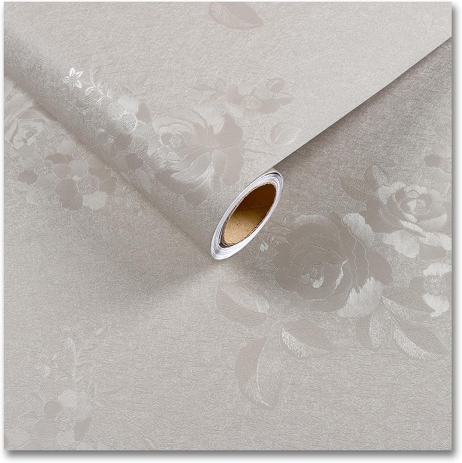 CRE8TIVE Beige Wallpaper Textured Peel and Stick Wallpaper for Bedroom ...