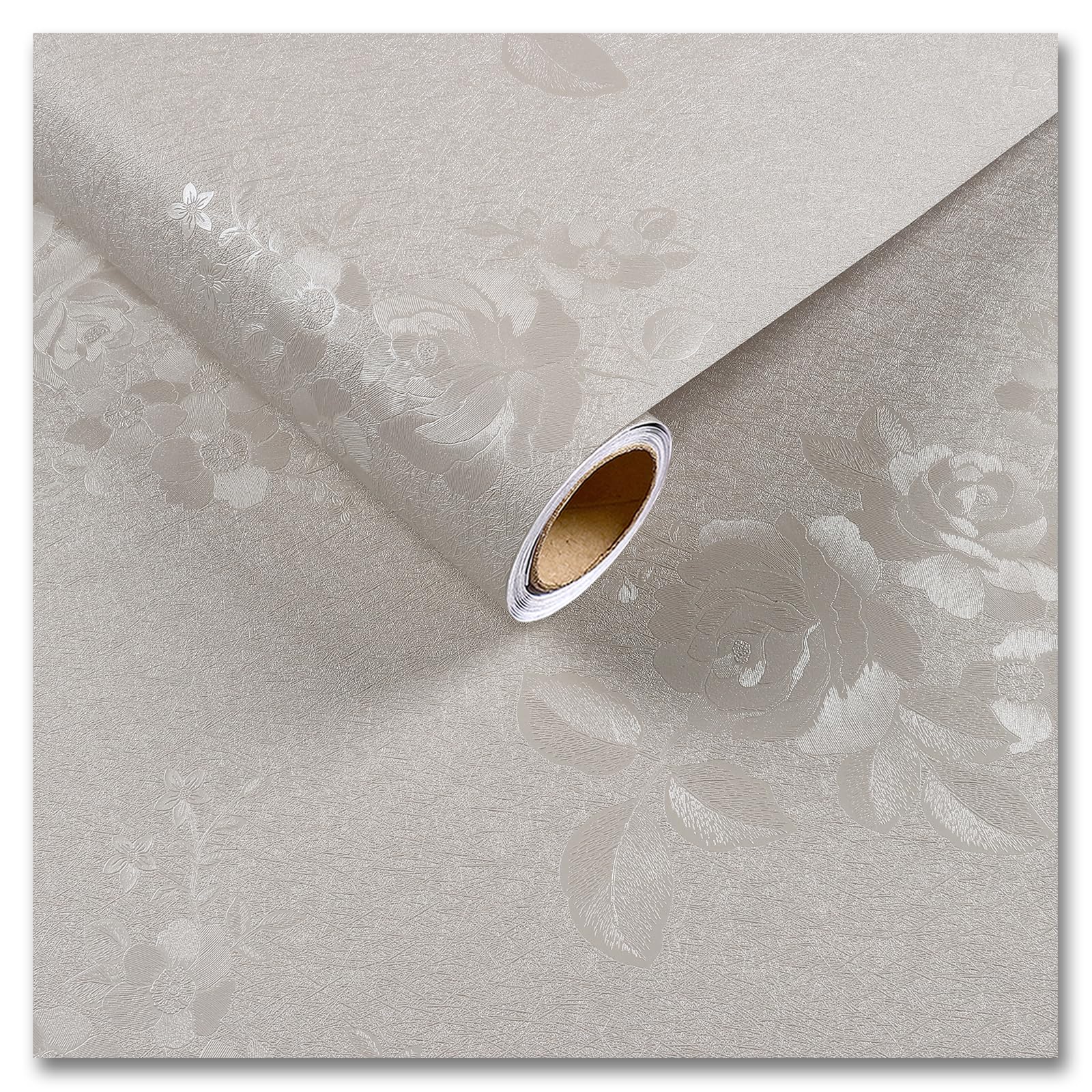 CRE8TIVE Beige Wallpaper Textured Peel and Stick Wallpaper Embossed ...