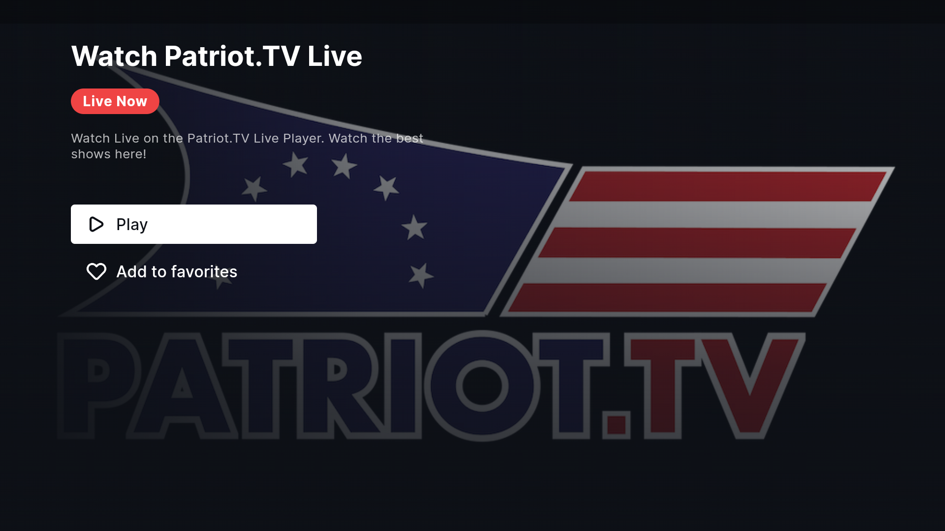 PATRIOT.TV - App on Amazon Appstore