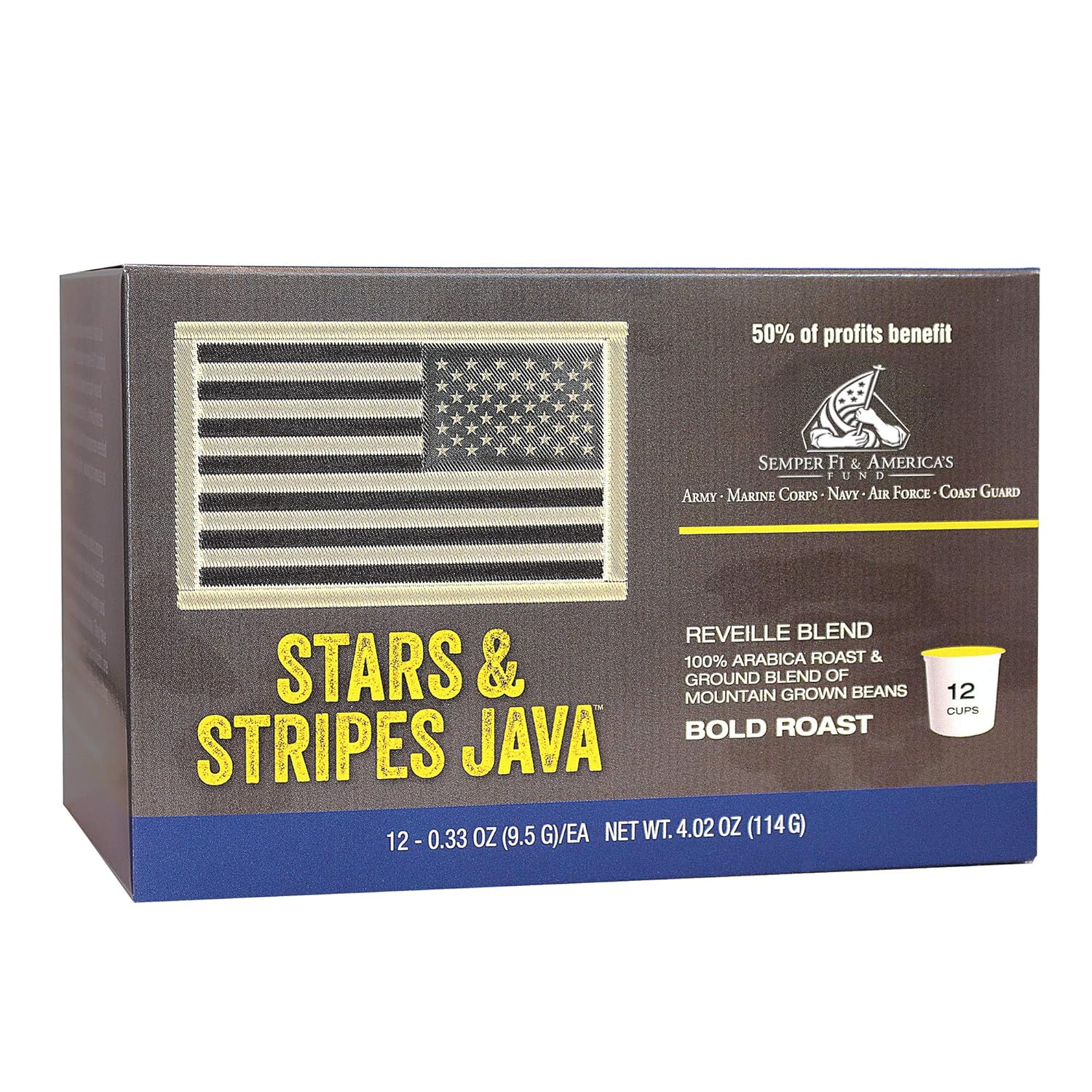 Amazon.com: Stars & Stripes Java Coffee Pods (Bold Roast) : Grocery ...