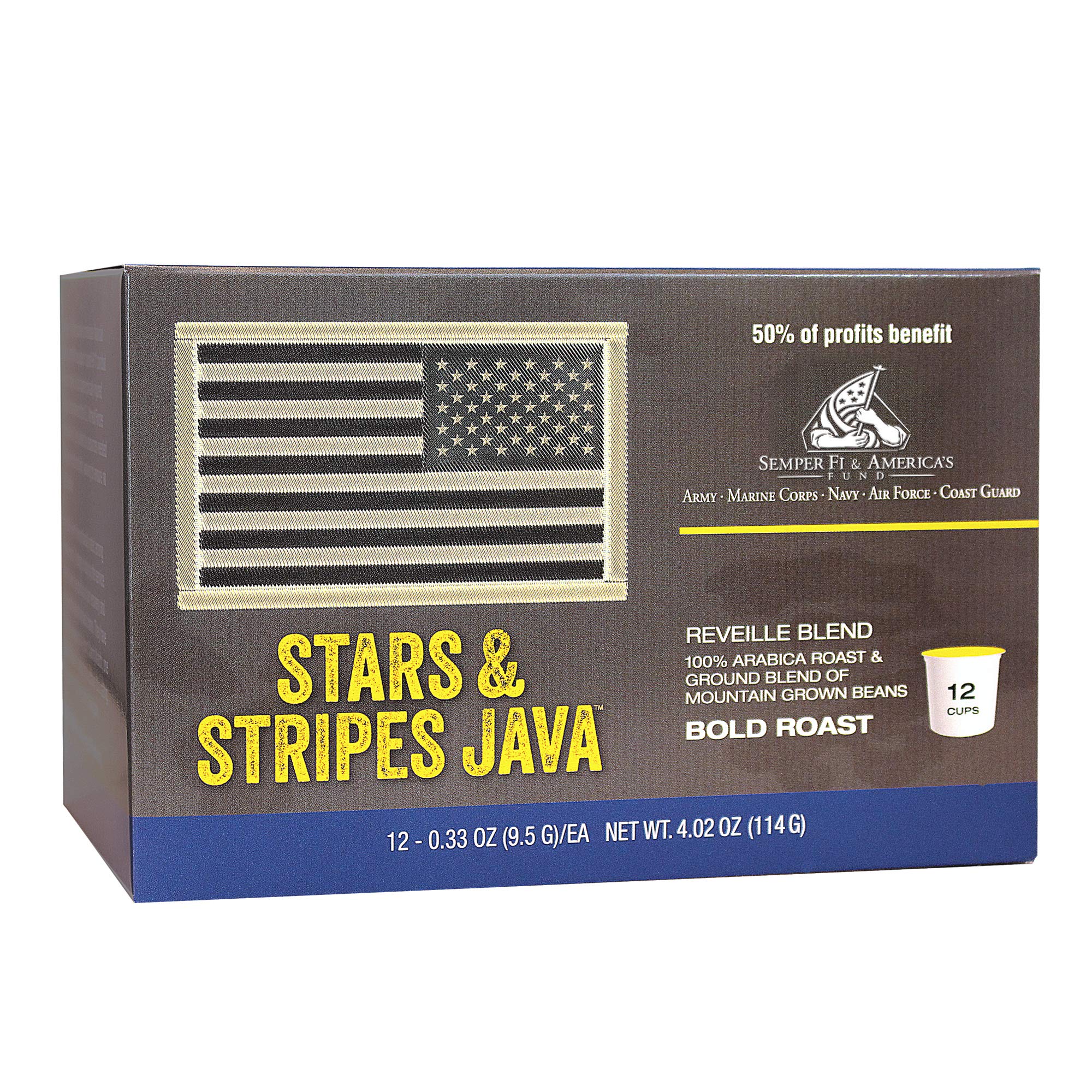 Amazon.com: Stars & Stripes Java Coffee Pods (Bold Roast) : Grocery ...
