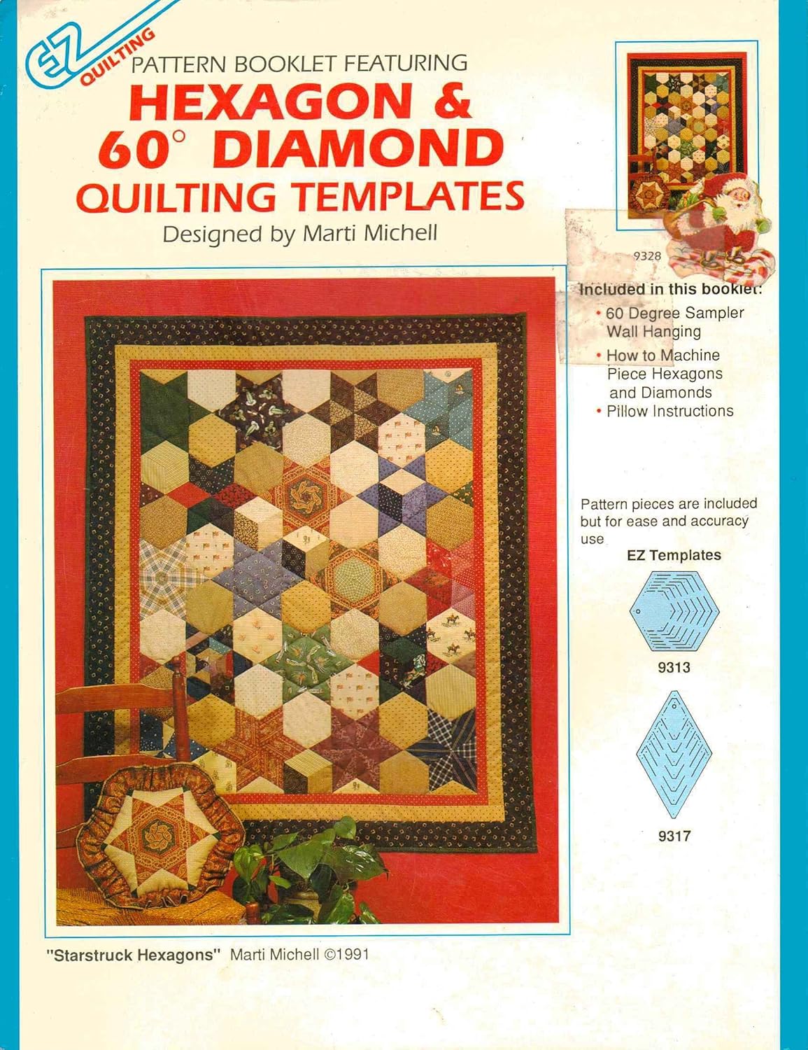 EZ Quilting Pattern Booklet Featuring Hexagon & 60 degrees Diamond ...