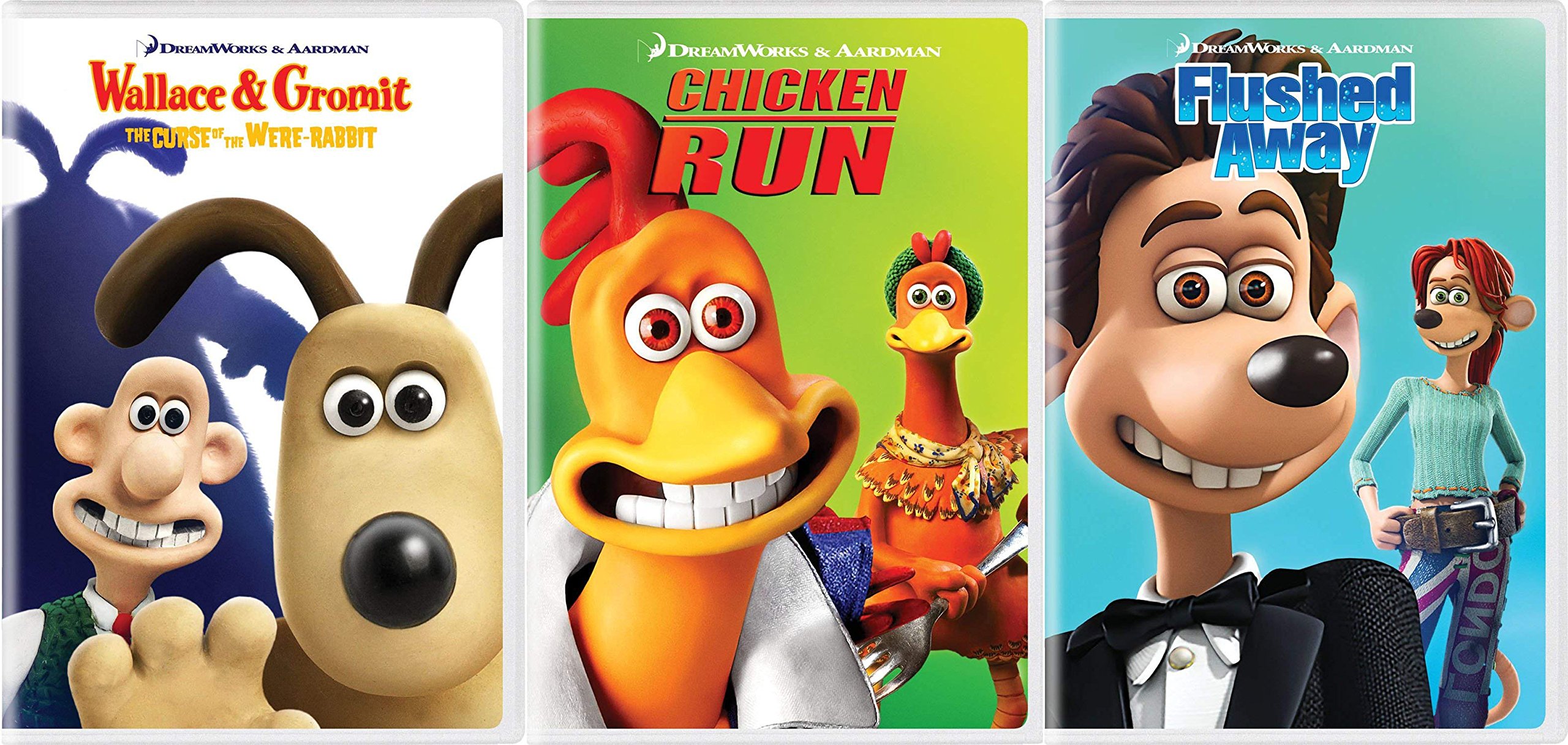 Nick Park 3 Movie Animated Collection Wallace And Gromit Curse ...