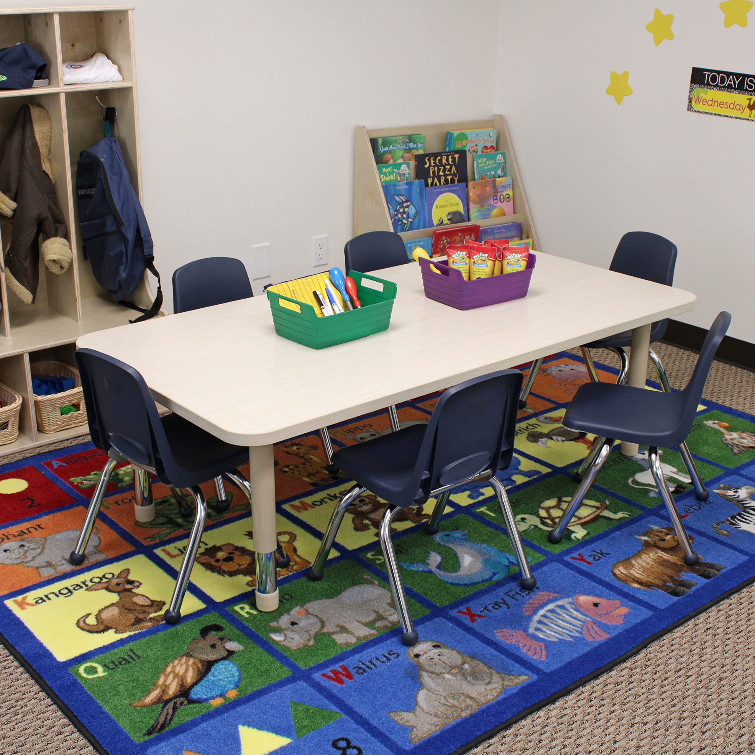 Snapklik.com : FDP Rectangle Activity School And Classroom Table (36 X ...