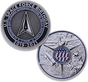 Amazon.com: 2021 Space Force Birthday Ball Challenge Coin! Designed for ...