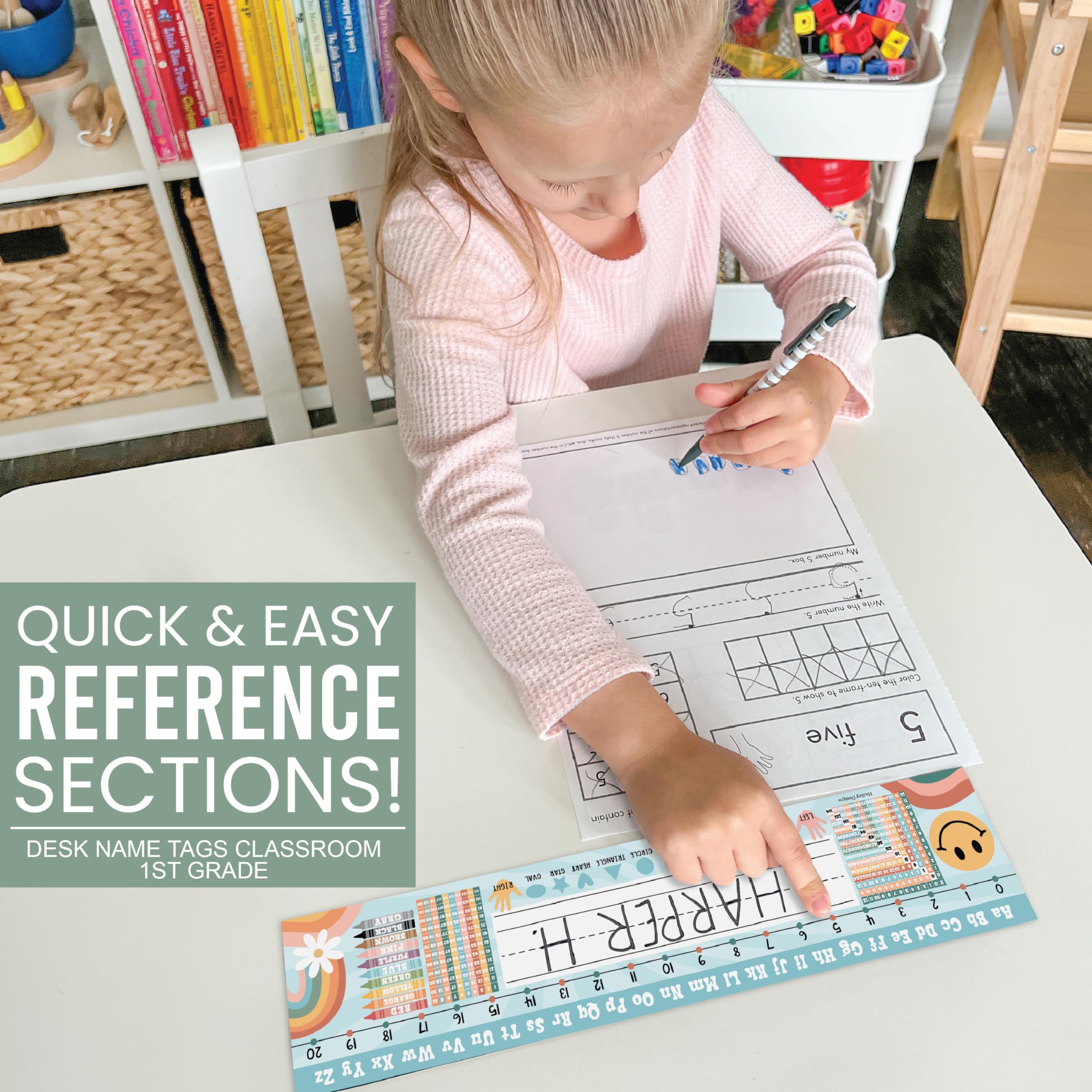 Snapklik.com : Desk Name Tags For Classroom -25 Student Name Plates For ...