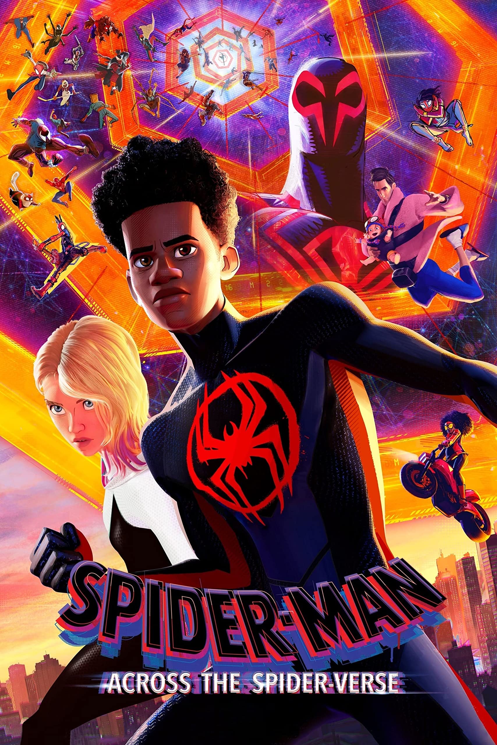 Spiderman Across The Spider-Verse Movie Poster Film Print Unframed A5 ...