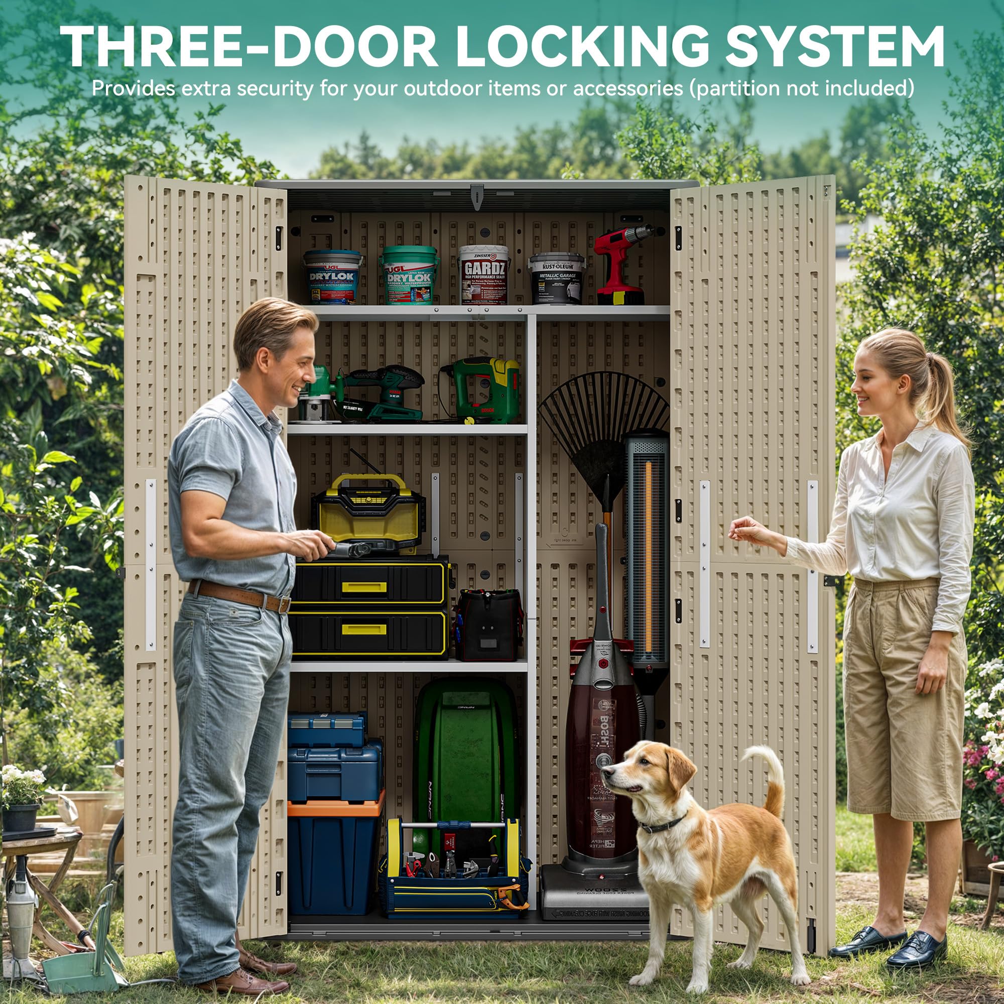 Snapklik.com : YITAHOME 50 Cu Ft Tall Outdoor Storage Shed W/o Shelf ...