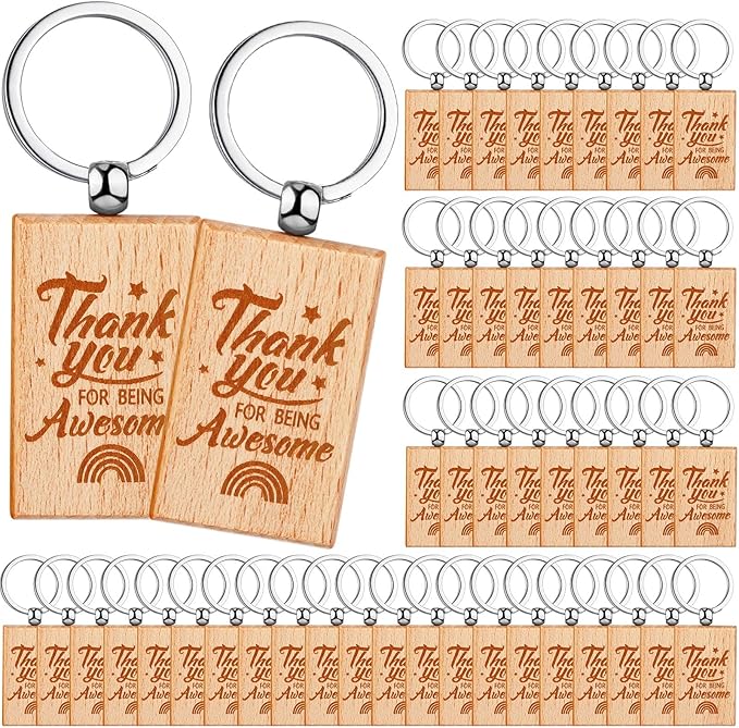 Henoyso 50 Pieces Thank You Gift for Women Men Inspirational Rectangle ...