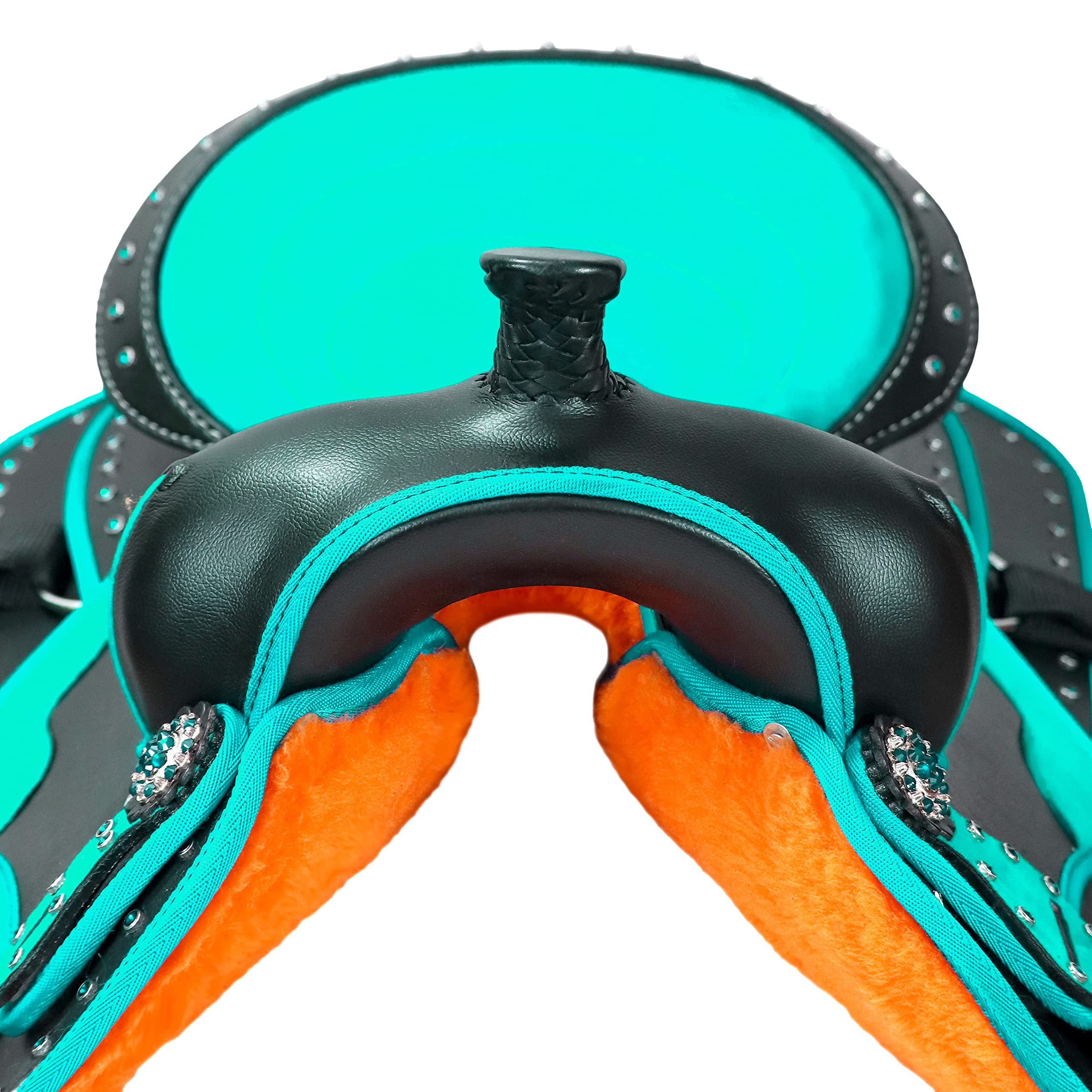 SUPREME SADDLERY Classic Barrel Racing Handmade Western Synthetic Horse ...