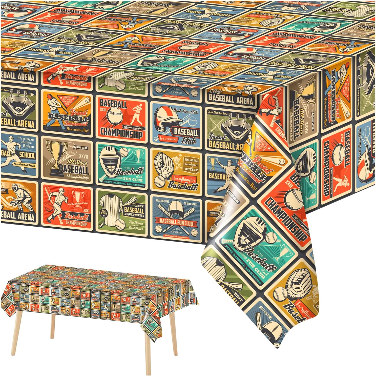 Amazon.com: Oojami 4 Pack Game Day Football Touchdown Tablecover 54" x ...