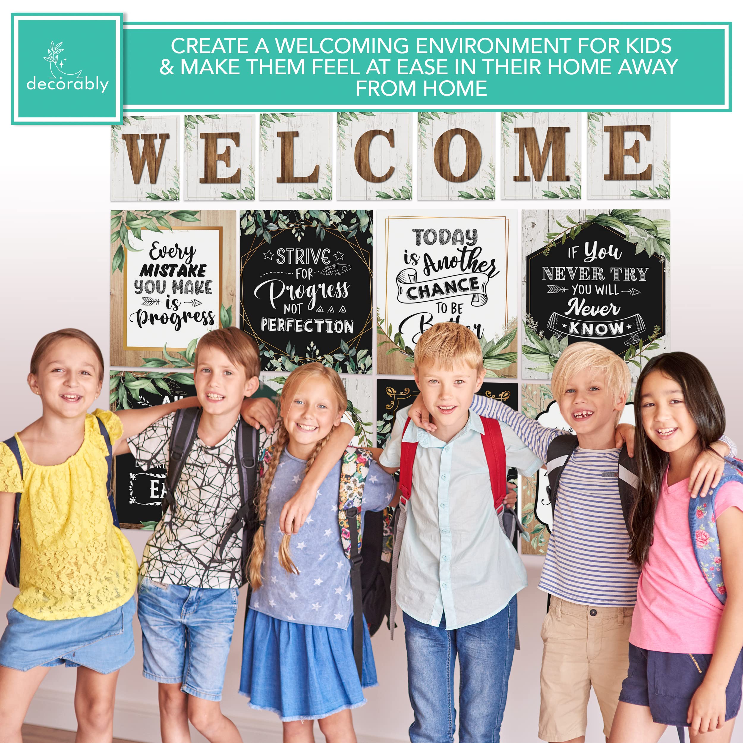 Snapklik.com : Decorably Welcome Posters For Classroom - 15 Modern ...