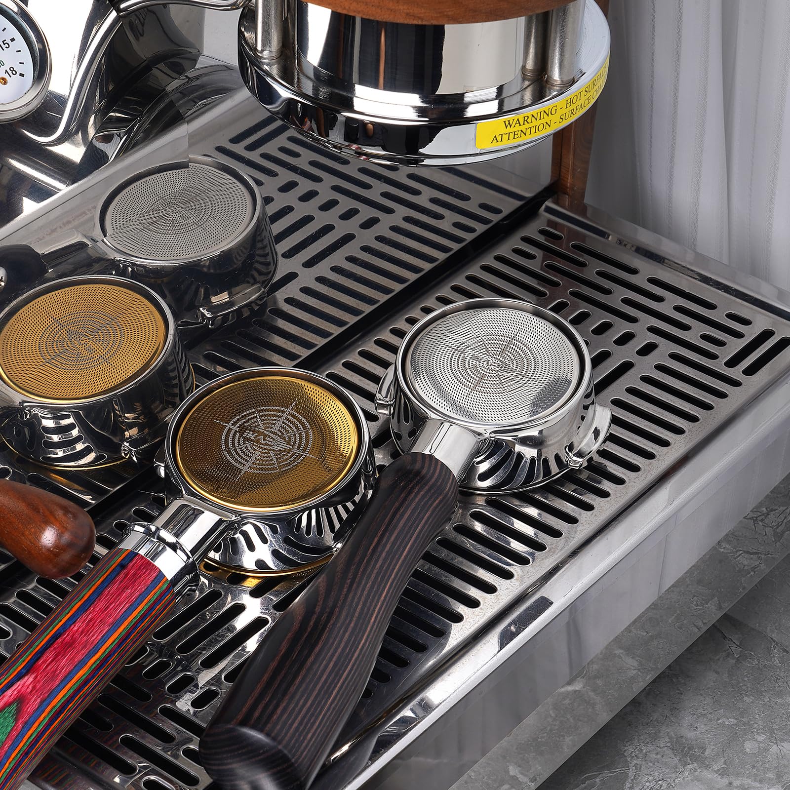 Snapklik.com : IKAPE 54mm Espresso Filter Basket, 16g High Precision ...