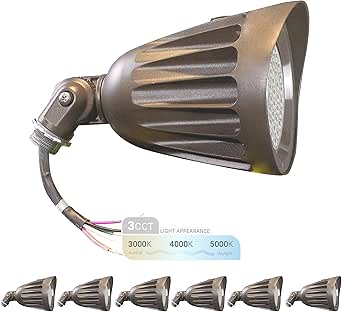 NUWATT 25W Bullet Spot Lights Outdoor LED Landscape Light, 3500 LM ...