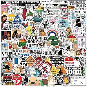 100 Stück Lustige Sticker,Anime Aufkleber Set,für DIY Laptop Gepäck ...