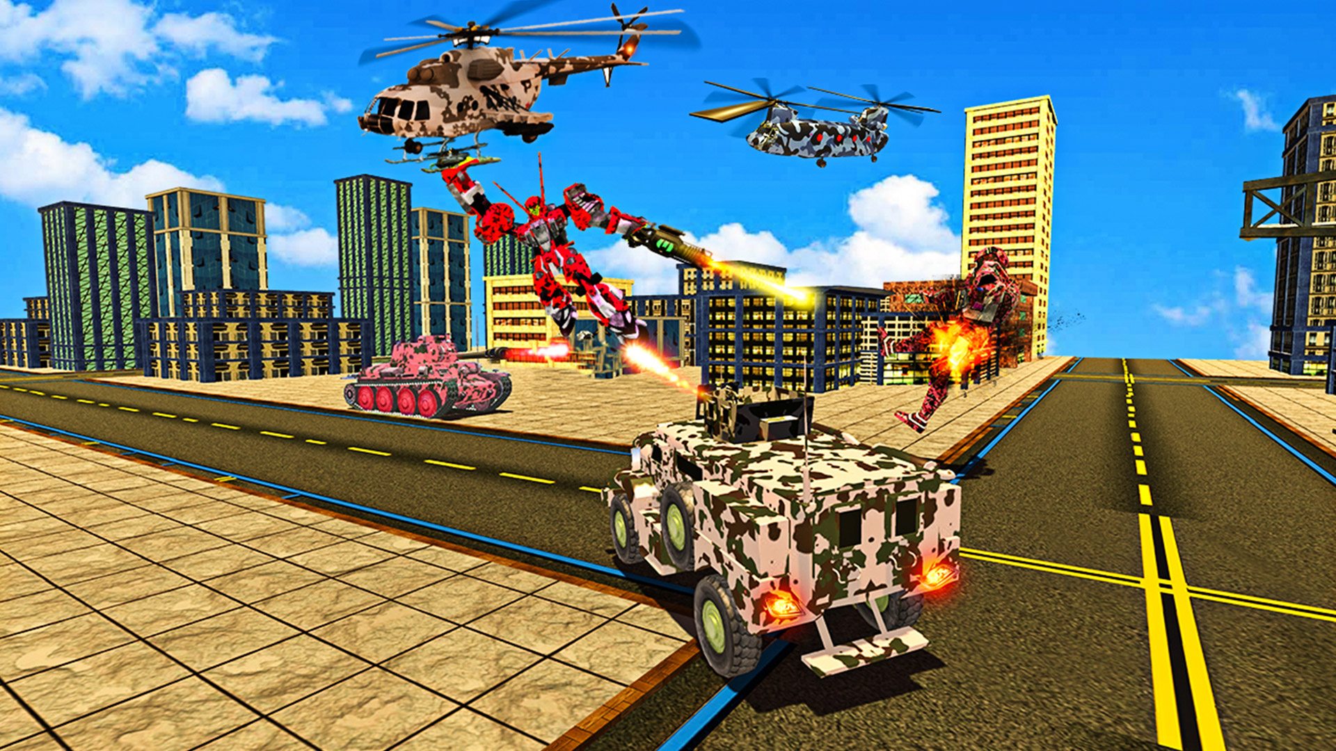 US Army Multi Robot Transform Tank War-Robot Games Free Game ...