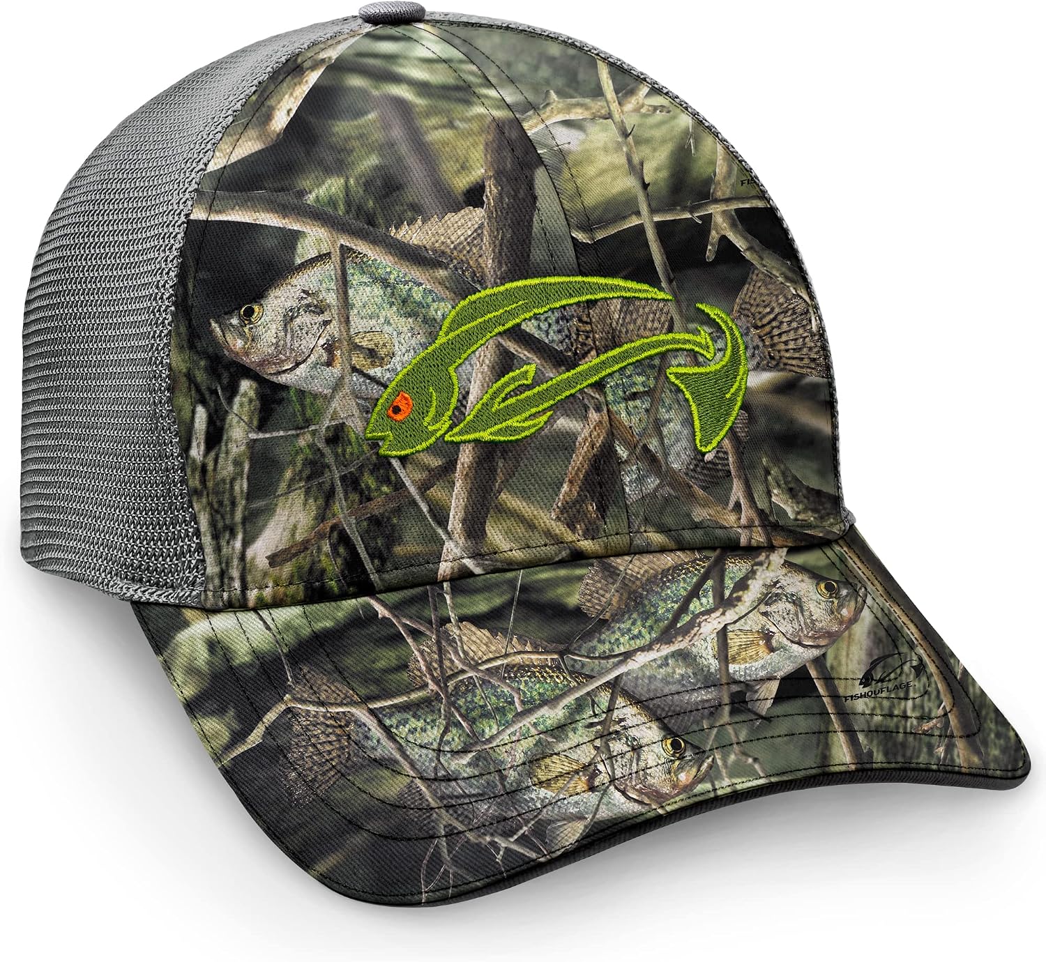 Amazon.com: Fishouflage Crappie Fishing Hat - Cool Breeze Camo Mesh ...