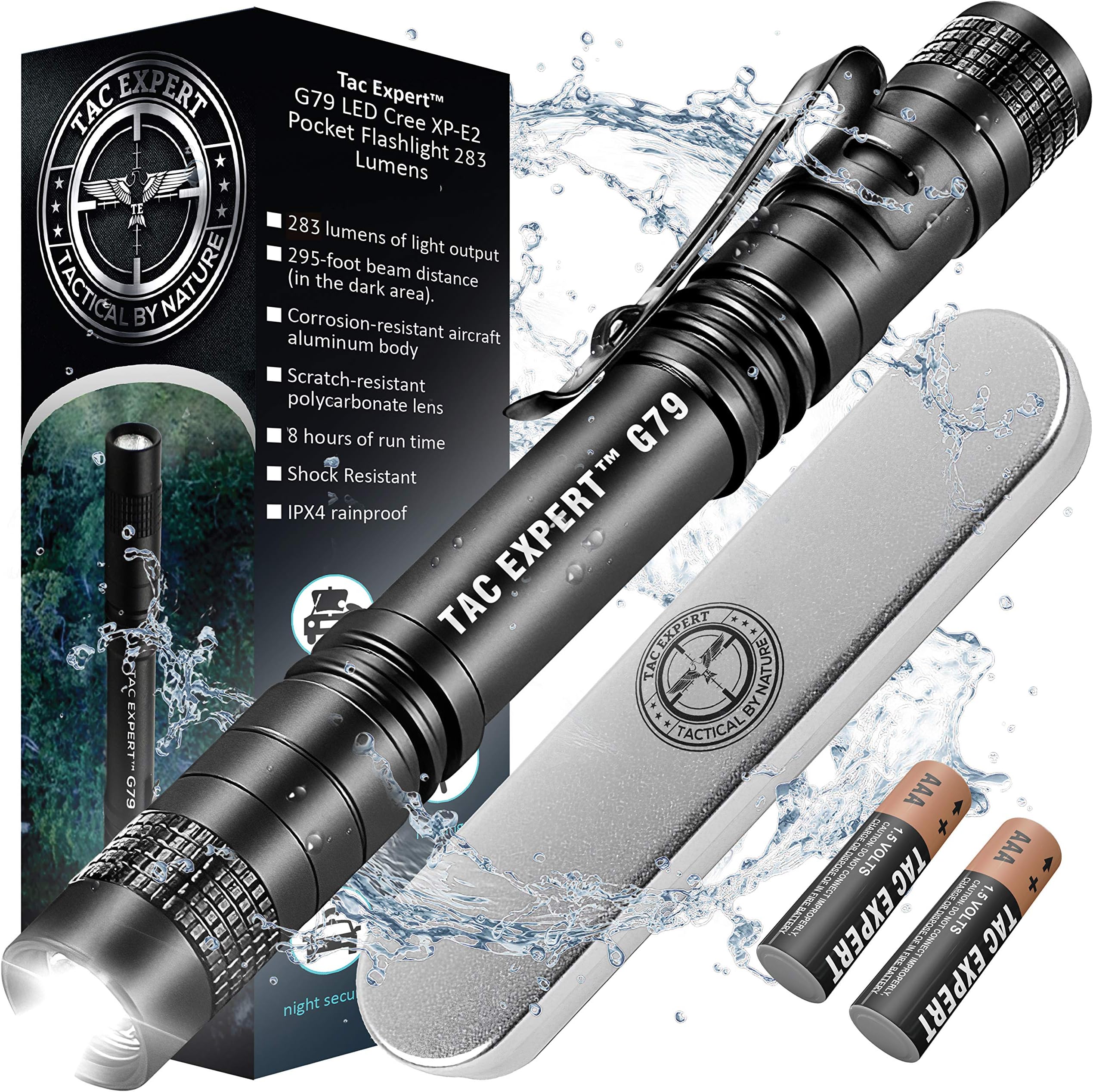 TAC-EXPERT-G79 LED Tactical Penlight Flashlight: Super Bright EDC 283 ...