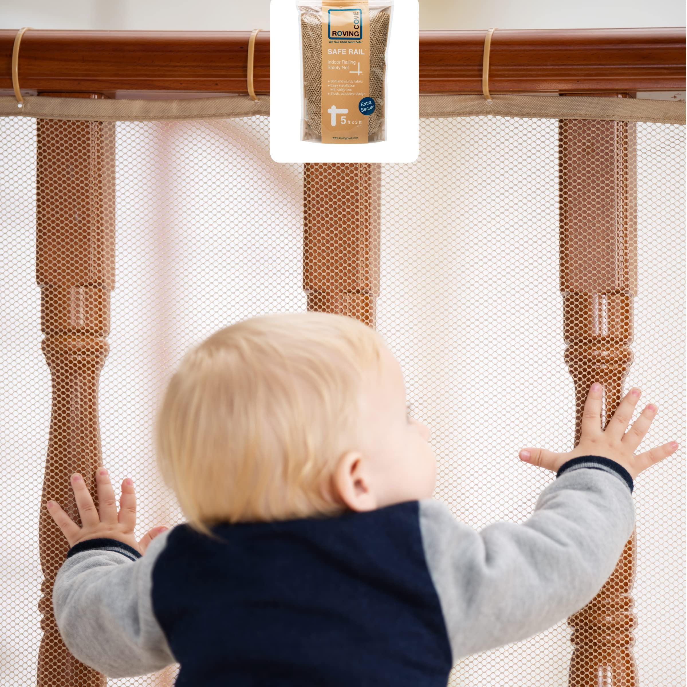 Amazon.com : MAYbabe Netting- Banister Guard for Child, Safety Net ...