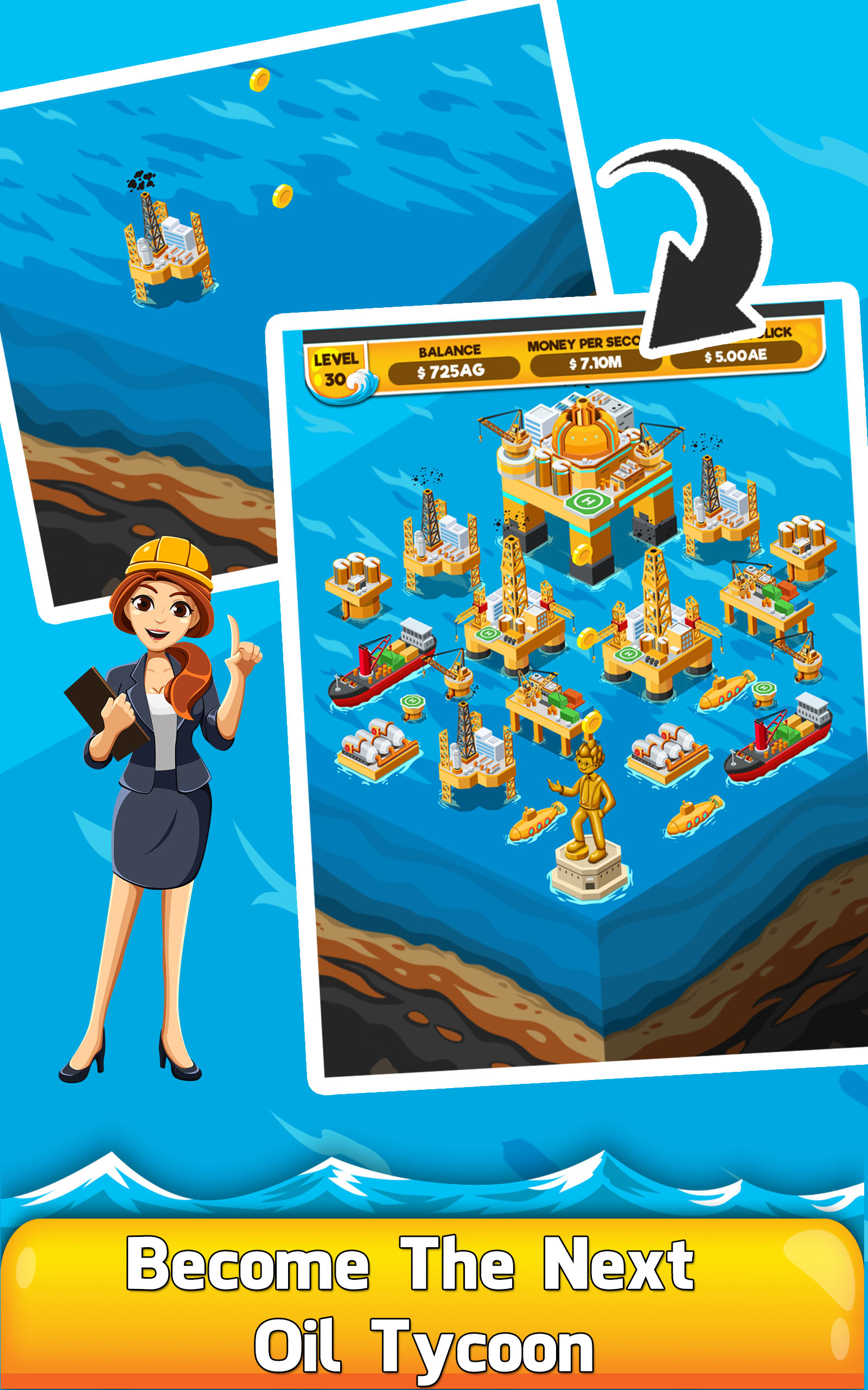 Oil Tycoon 2 - Idle Clicker Factory Miner Tap Game - App on Amazon Appstore
